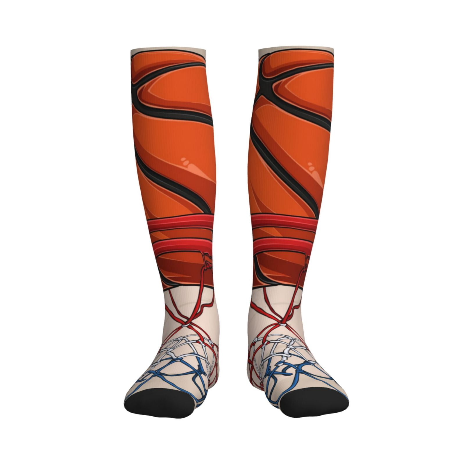 Bixox Basketball Shot Print Compression Socks,Compression Socks Women ...