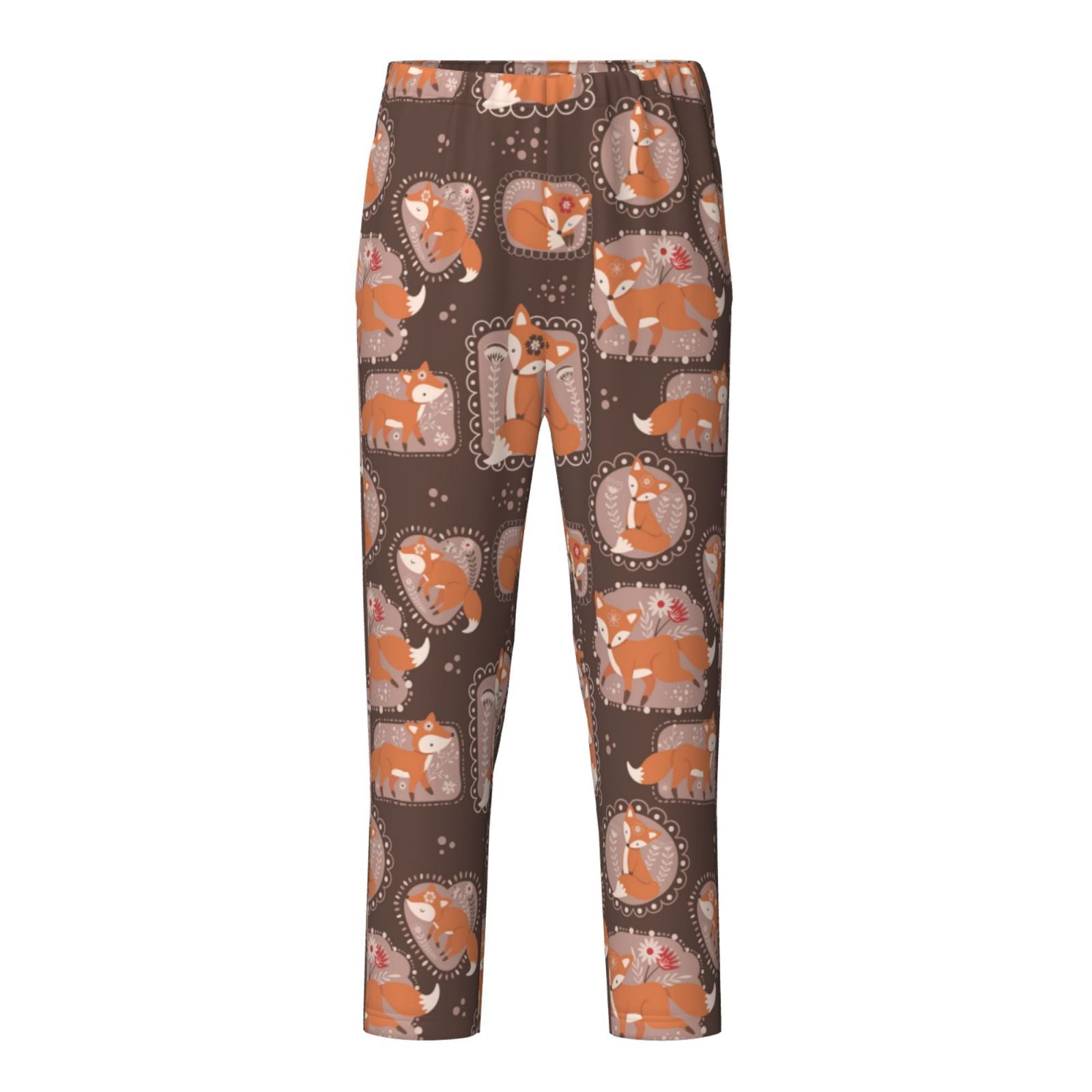 Bixox Beautiful Fox Print Boys Pajama Pants Sleep Pants Soft Elastic ...