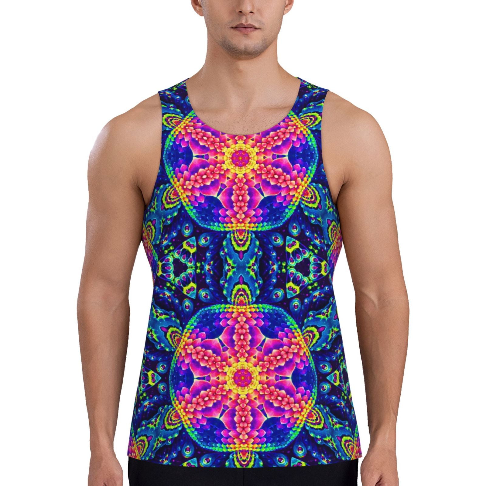 Bixox Bright Turtles Pattern Men's Gym Tank Tops Workout Sleeveless T ...
