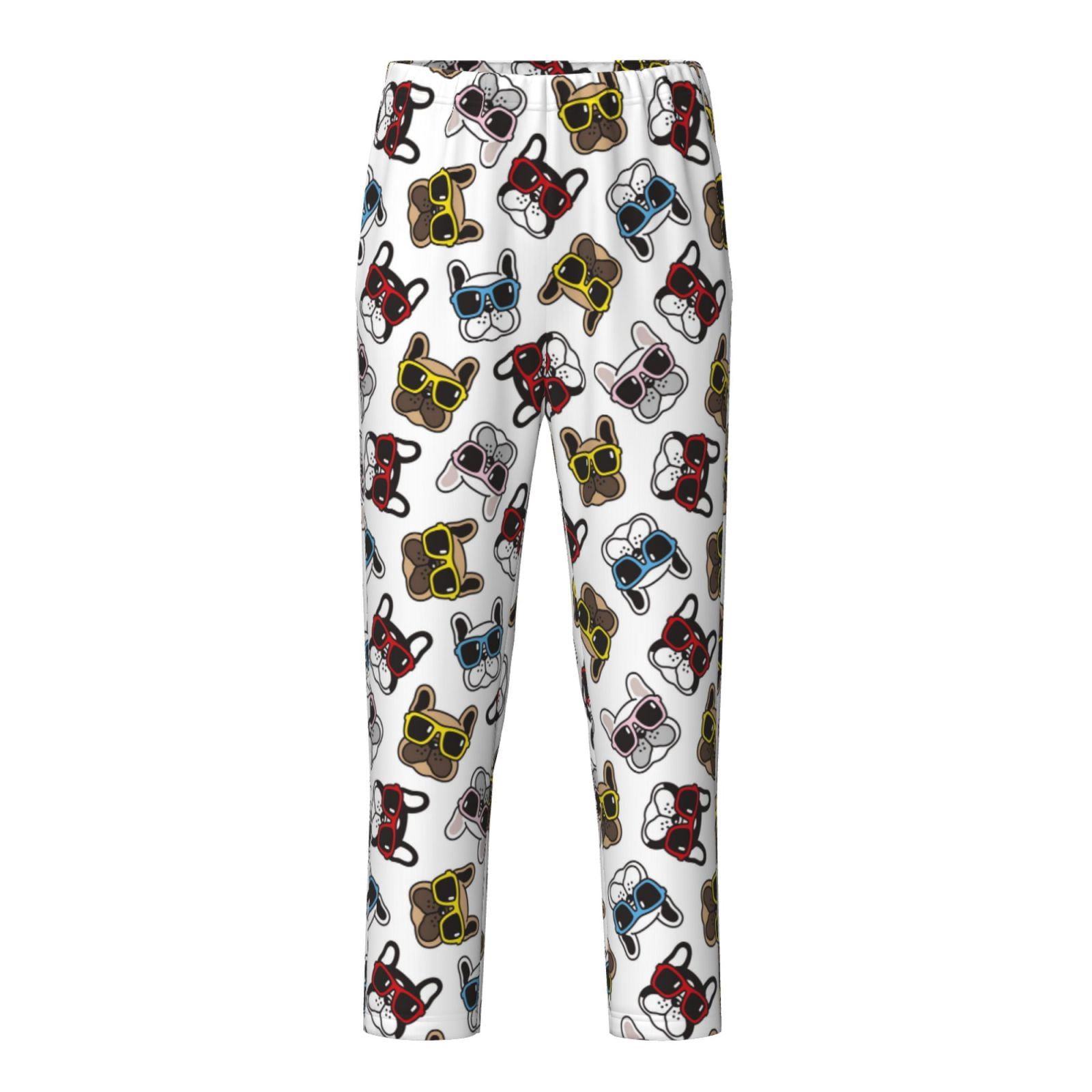 Bixox Bulldog Sunglasses Face Print Boys Pajama Pants Sleep Pants Soft ...