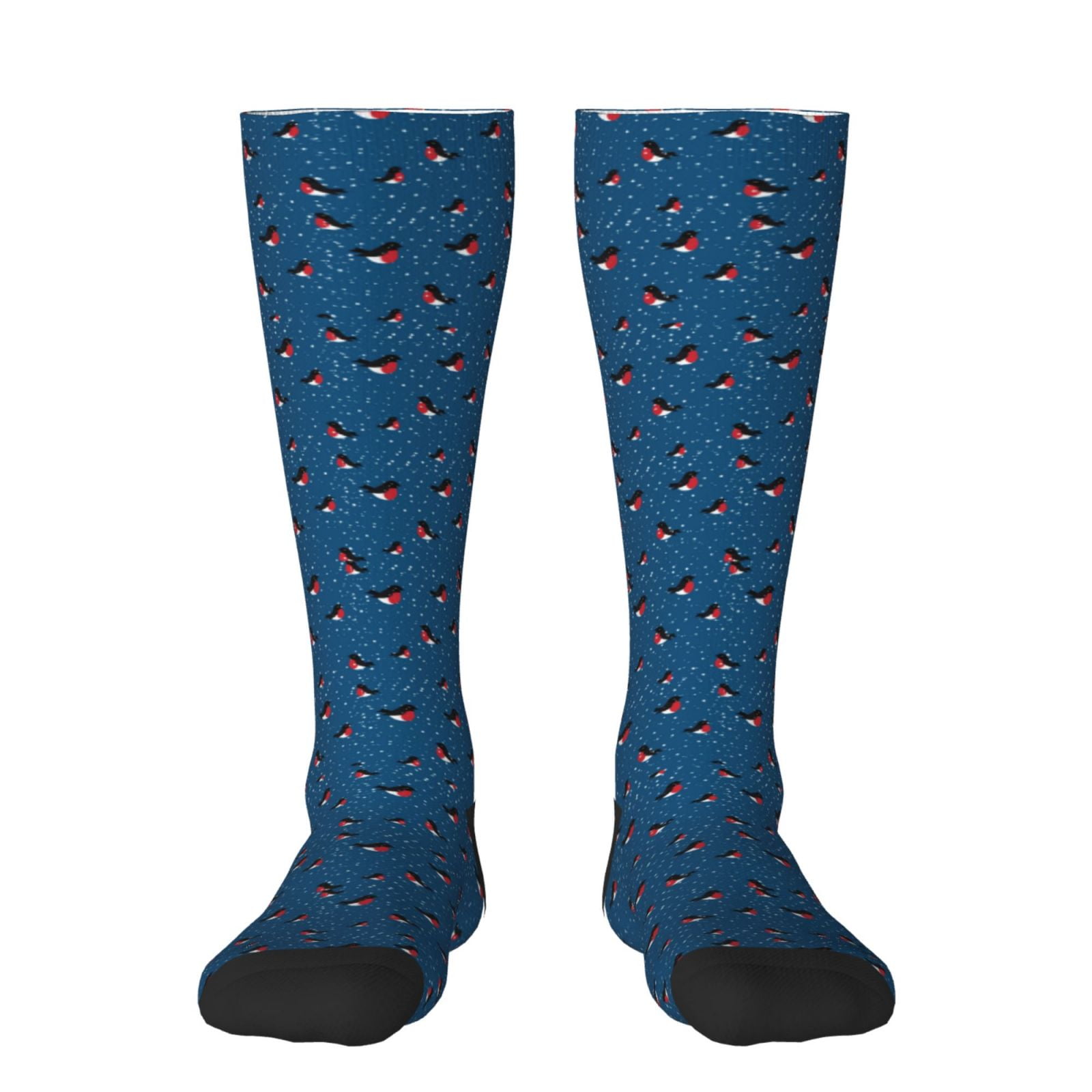 Bixox Bullfinches 1 Patterned Men's and Women's Knee Socks High Socks ...