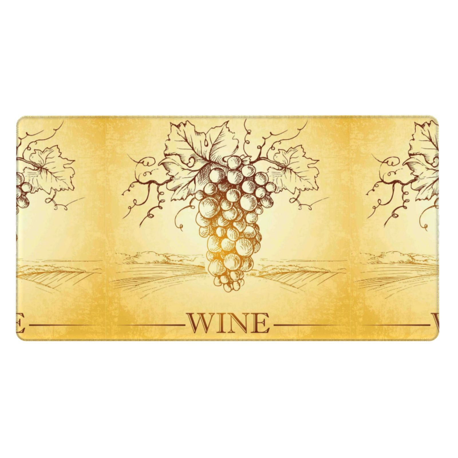 Bixox Bunch of Grapes Pattern Gaming Mouse Pad with Stitched Edges ...