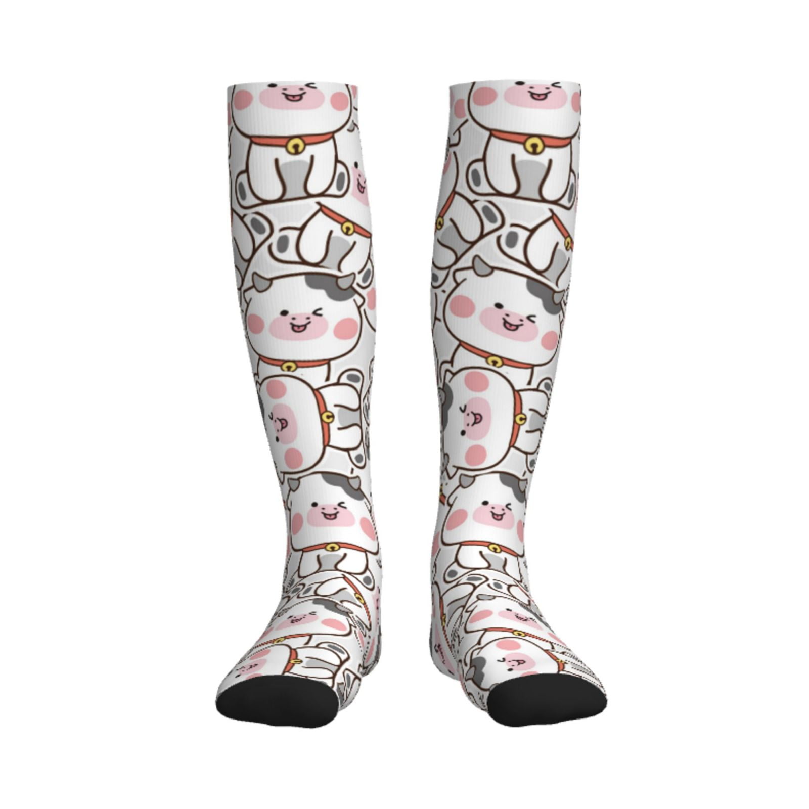Bixox Cartoon Cow Print Compression Socks,Compression Socks Women & Men ...