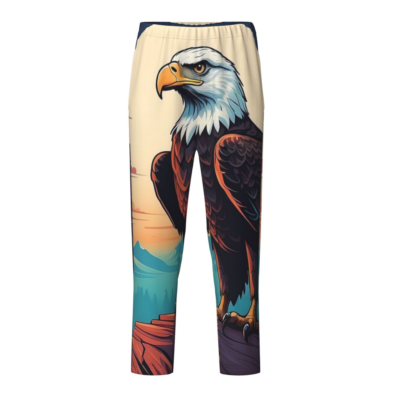 Bixox Cartoon Iceberg Bald Eagle Print Boys Pajama Pants Sleep Pants ...