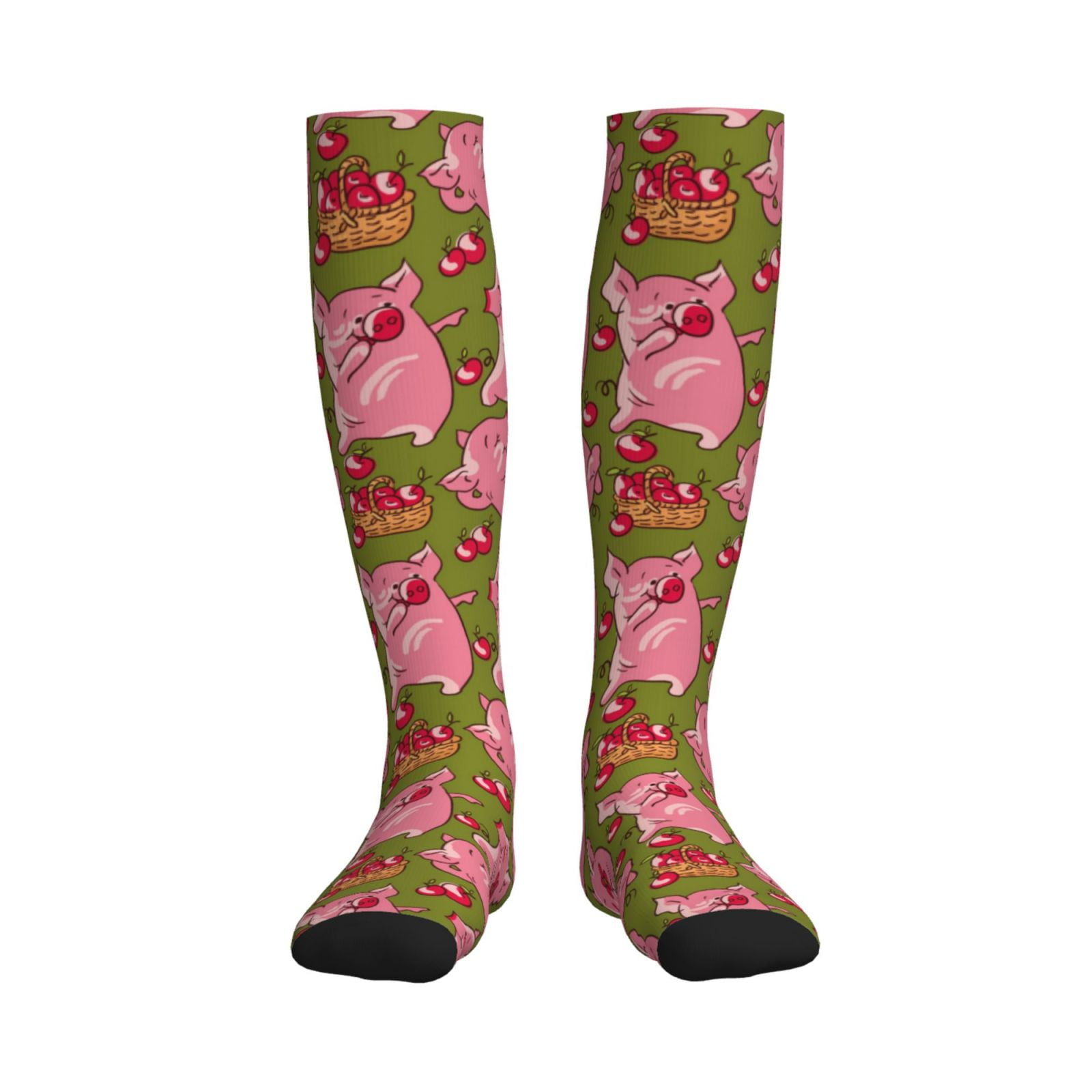 Bixox Cartoon Pigs Print Compression Socks,Compression Socks Women ...