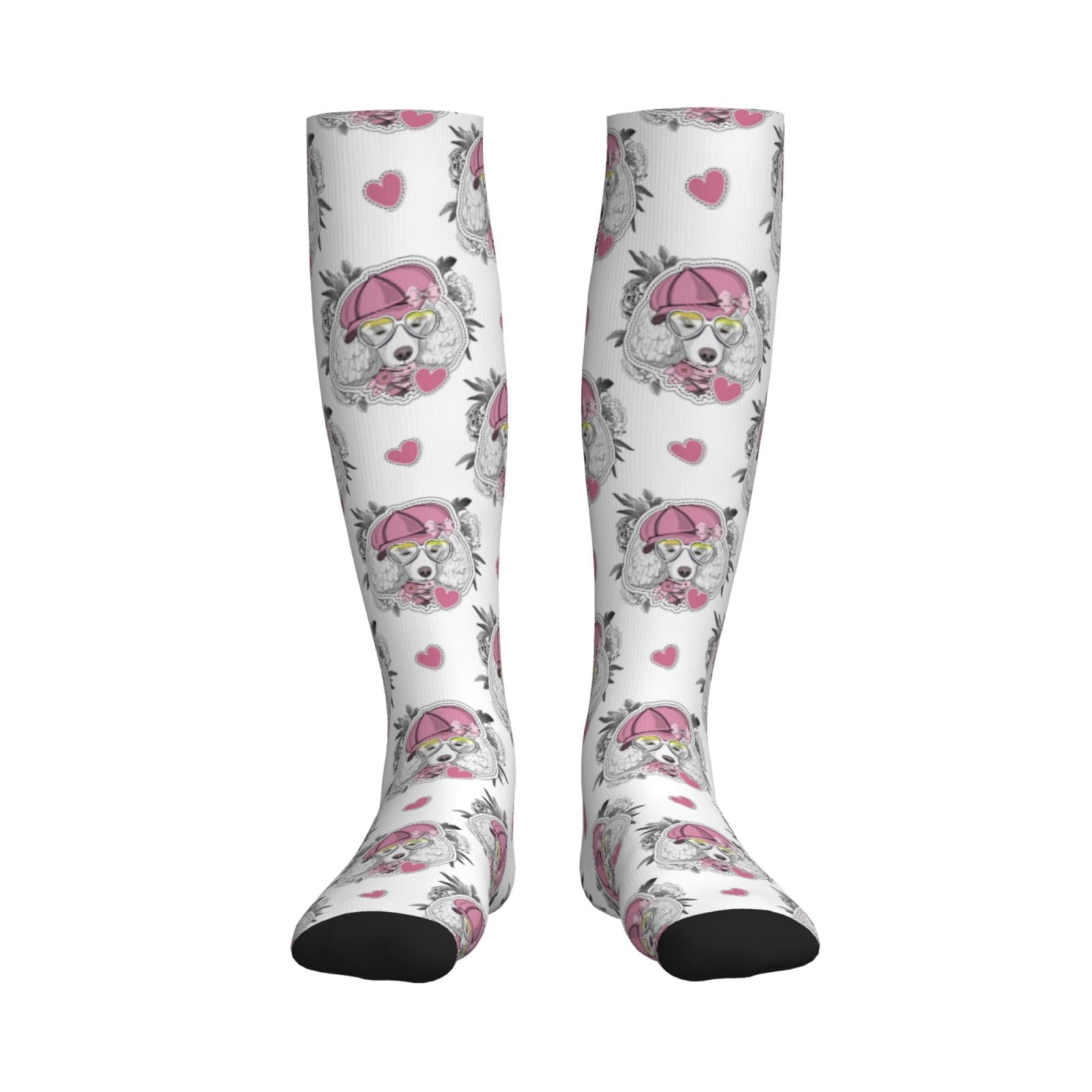 Bixox Cartoon Poodle Dog Print Compression Socks,Compression Socks ...