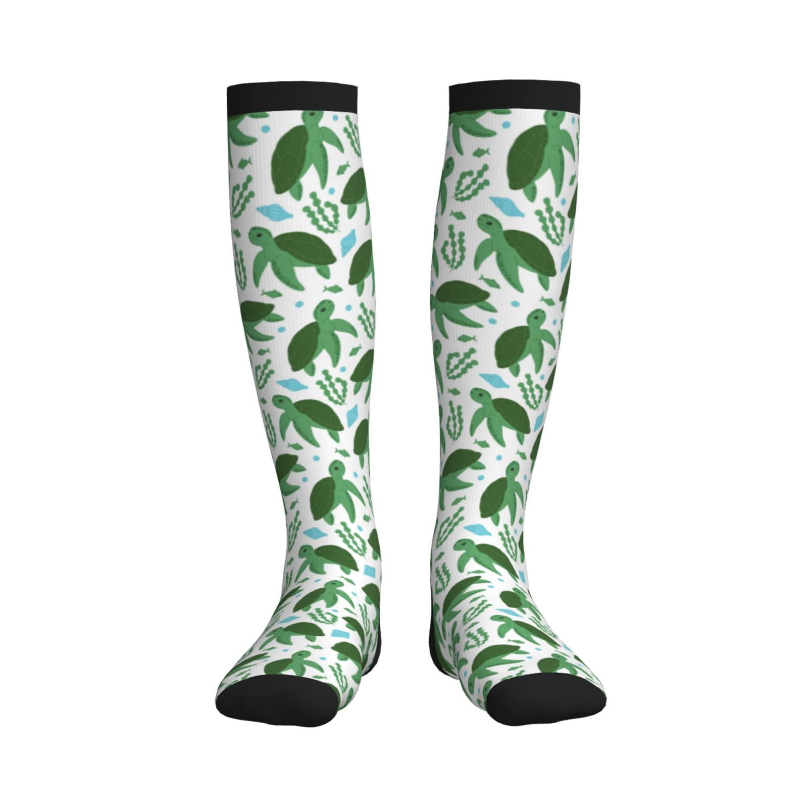 Bixox Cartoon Turtle Print Compression Socks,Compression Socks Women ...