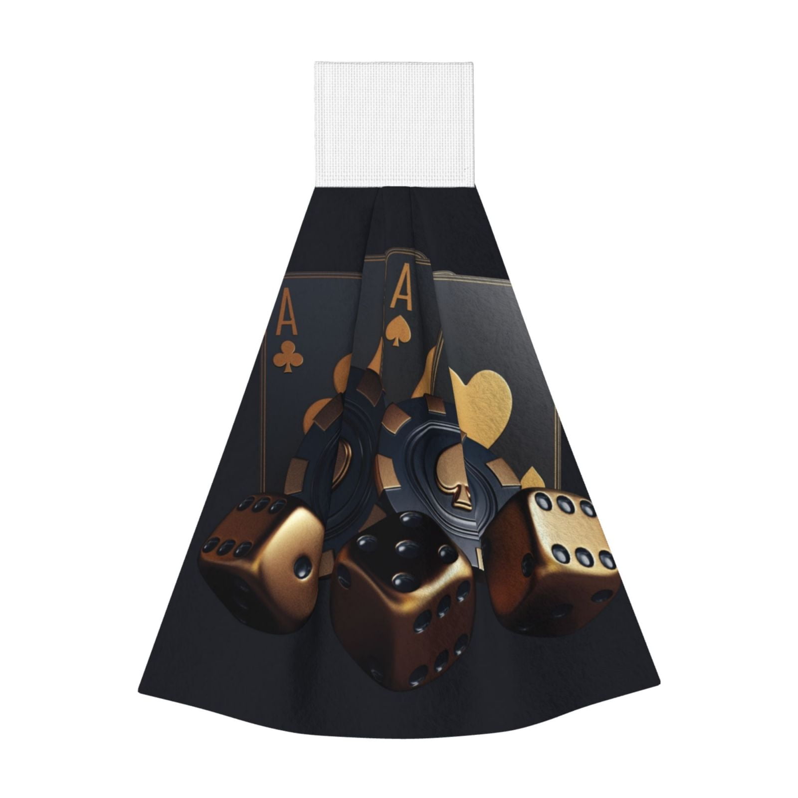 Bixox Casino Cards Poker Print Hand Towels for Bathroom Kitchen ...