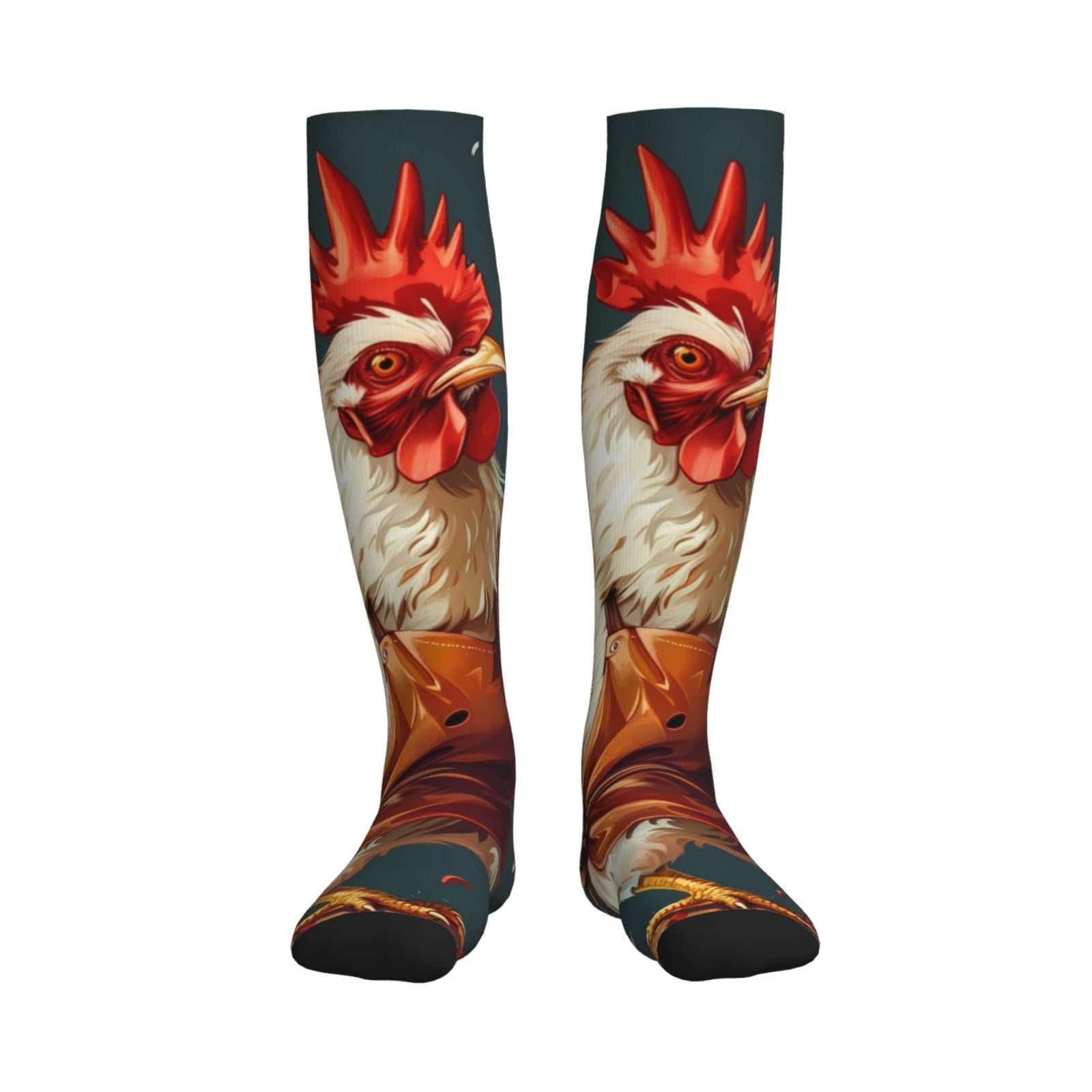 Bixox Chef Chicken With Beer Bottles Print Compression Socks ...