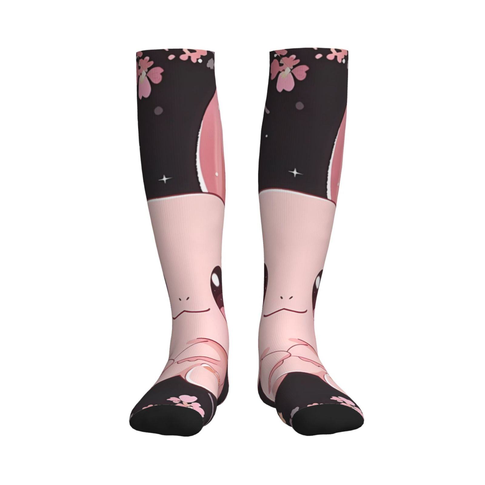Bixox Chibi Axolotl Sakura Fantasy Print Compression Socks,Compression ...