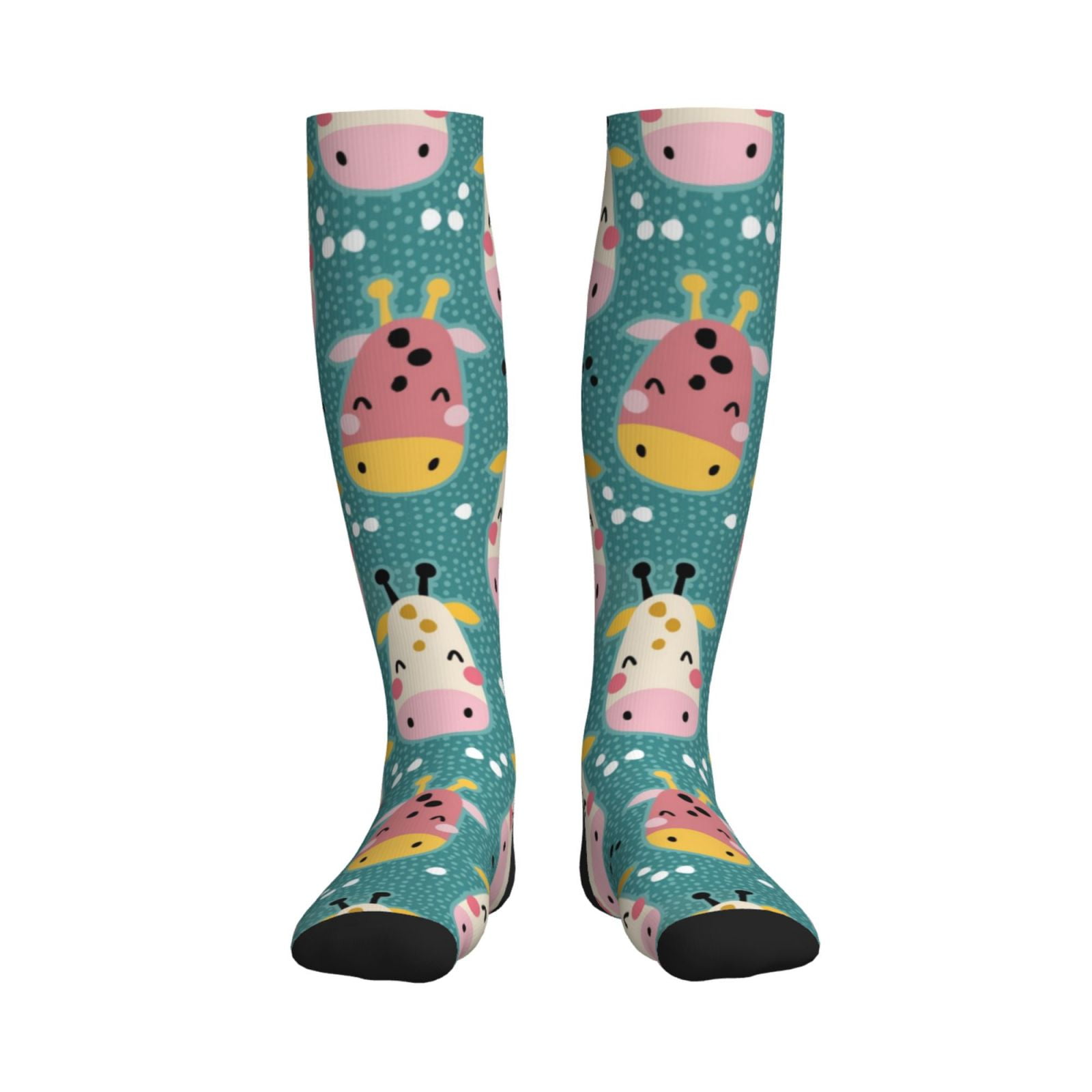Bixox Colorful Cow Print Compression Socks,Compression Socks Women ...
