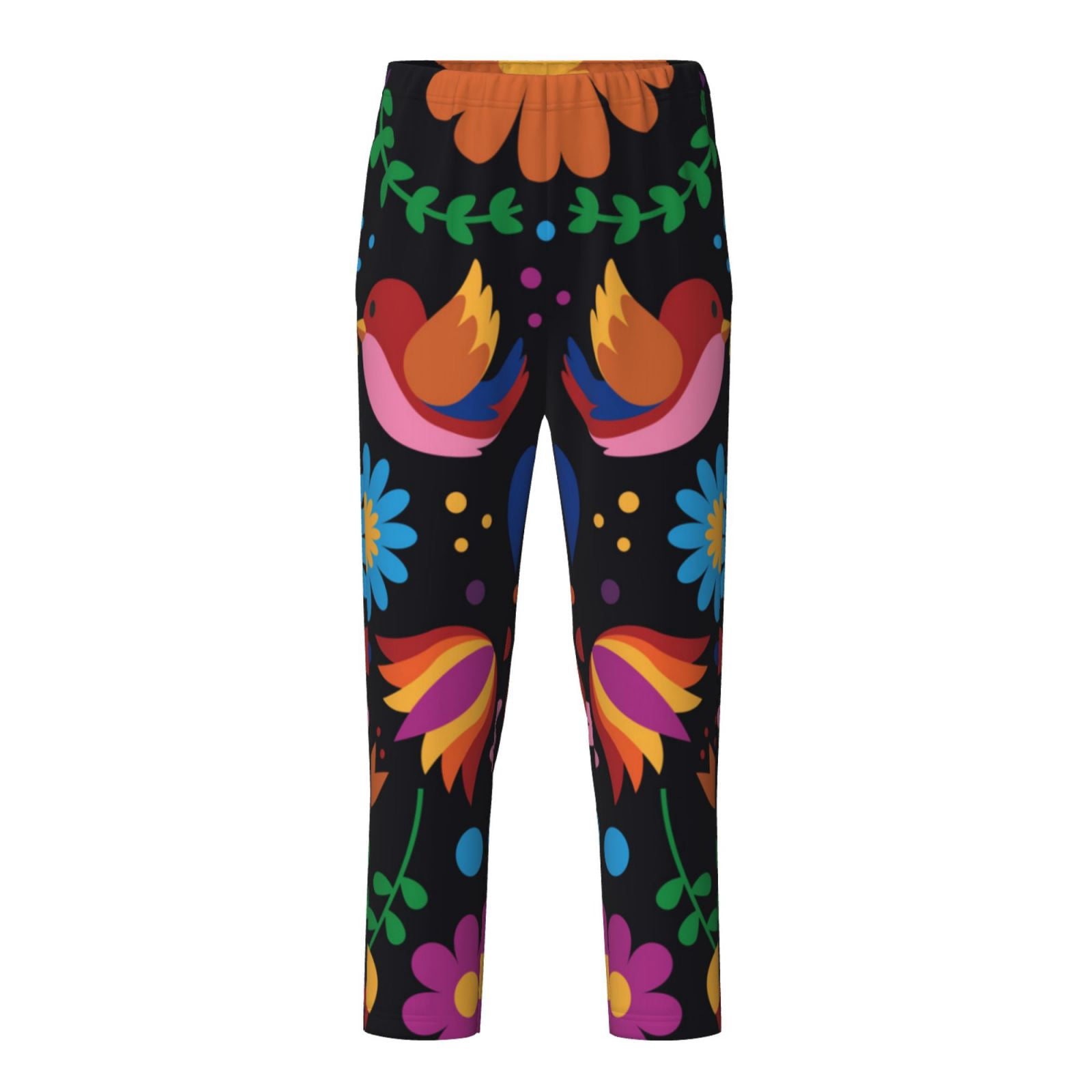 Bixox Colorful Floral2 Print Boys Pajama Pants Sleep Pants Soft Elastic ...