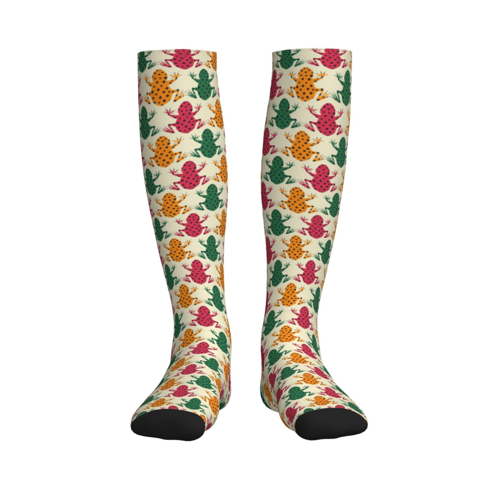 Bixox Colorful Frogs Print Compression Socks,Compression Socks Women ...