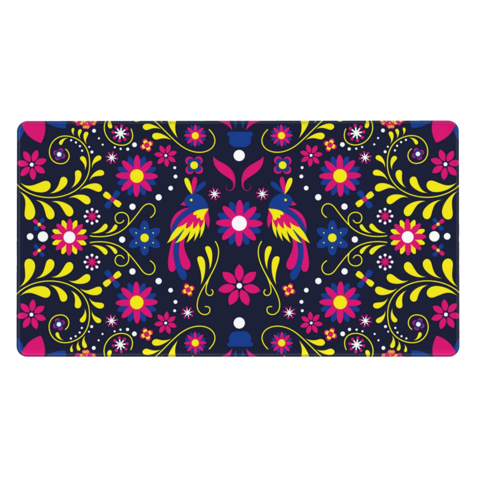 Bixox Colorful Mexican Pattern Gaming Mouse Pad with Stitched Edges ...