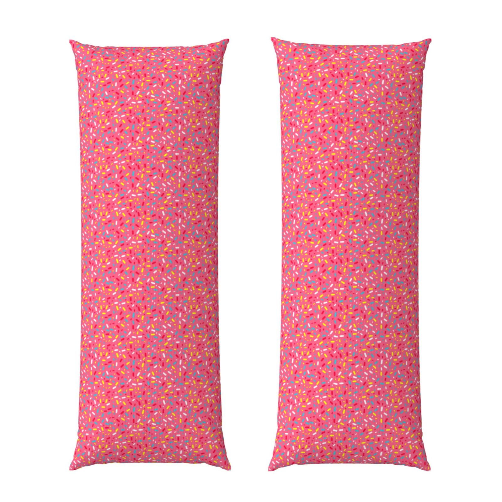 Bixox Colorful Sprinkles Donuts Print Body Pillow Cover with Zipper ...