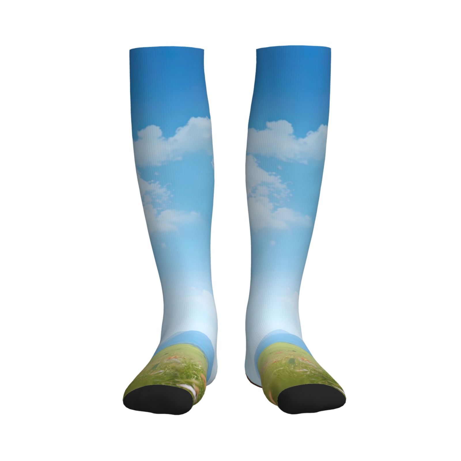 Bixox Cow Grazing Nature Print Compression Socks,Compression Socks ...