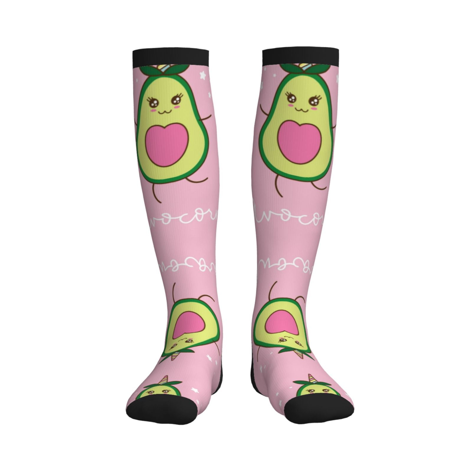 Bixox Cute Avocado Print Compression Socks,Compression Socks Women ...