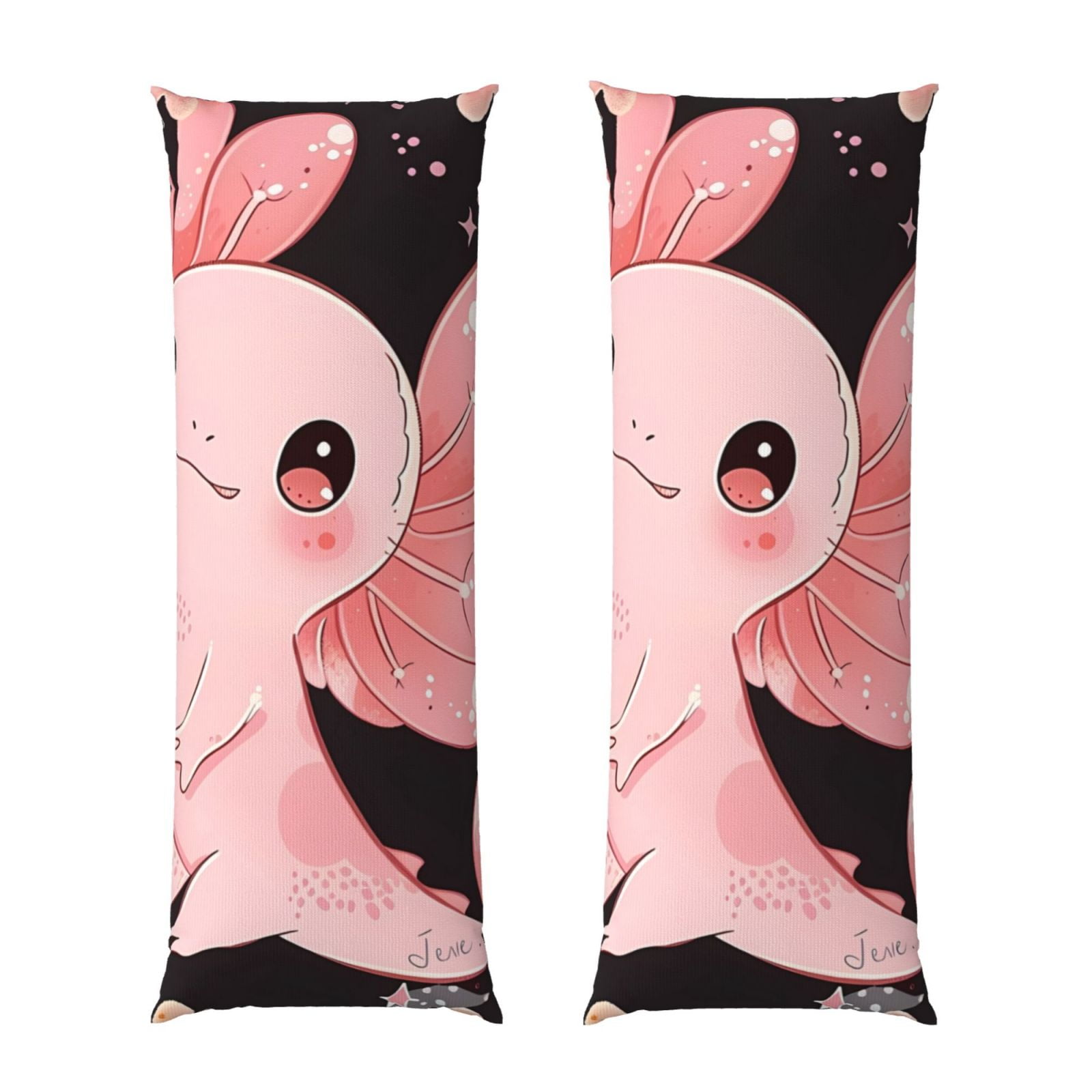 Bixox Cute Axolotl Sakura Blossoms A Print Body Pillow Cover with ...