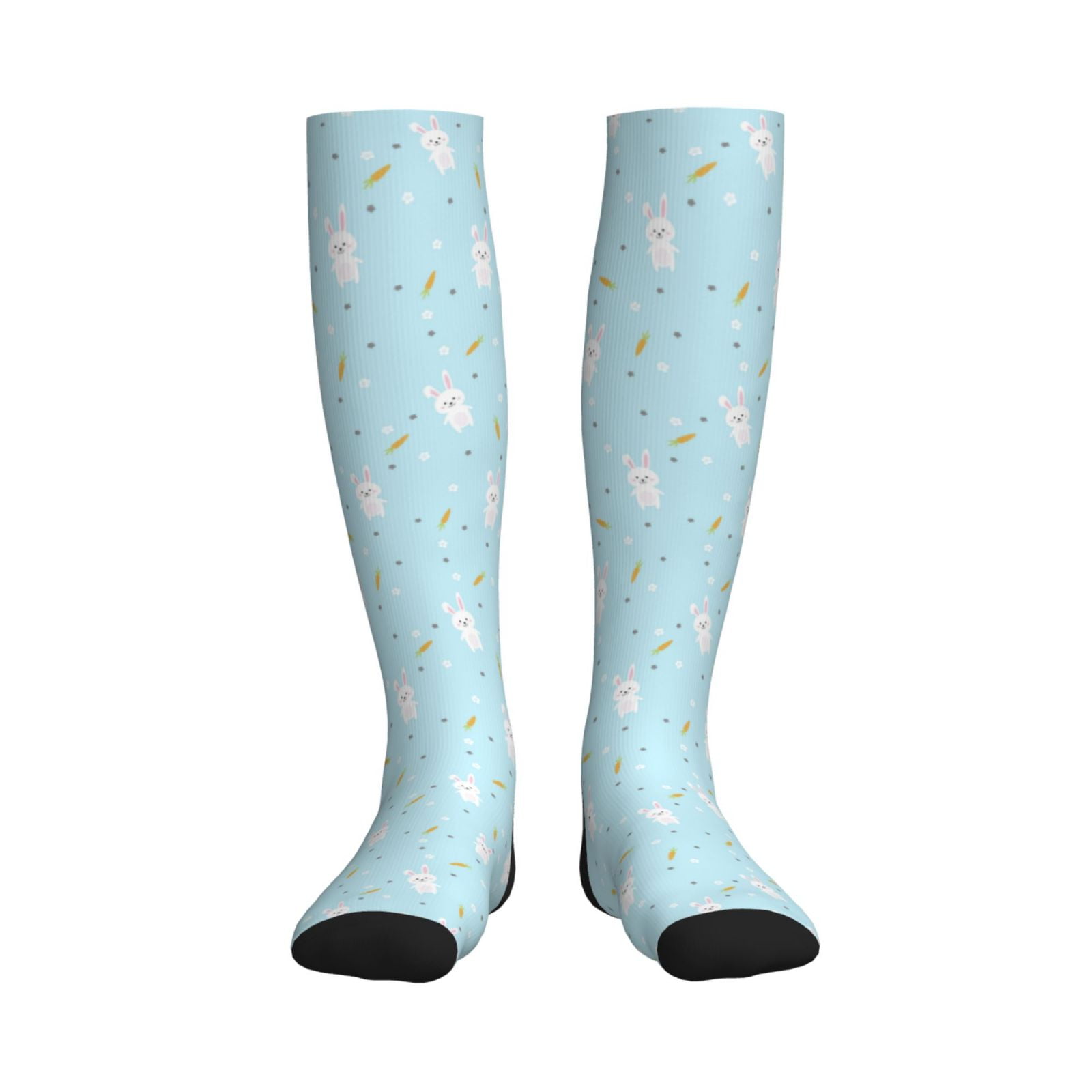 Bixox Cute Bunny Print Compression Socks,Compression Socks Women & Men ...