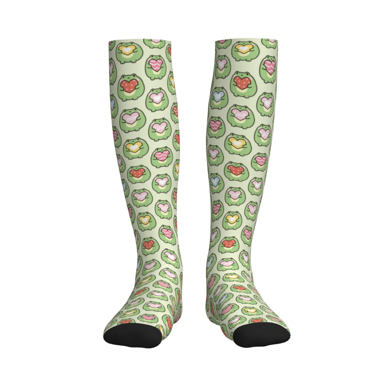 Bixox Cute Chubby Frog Print Compression Socks,Compression Socks Women ...