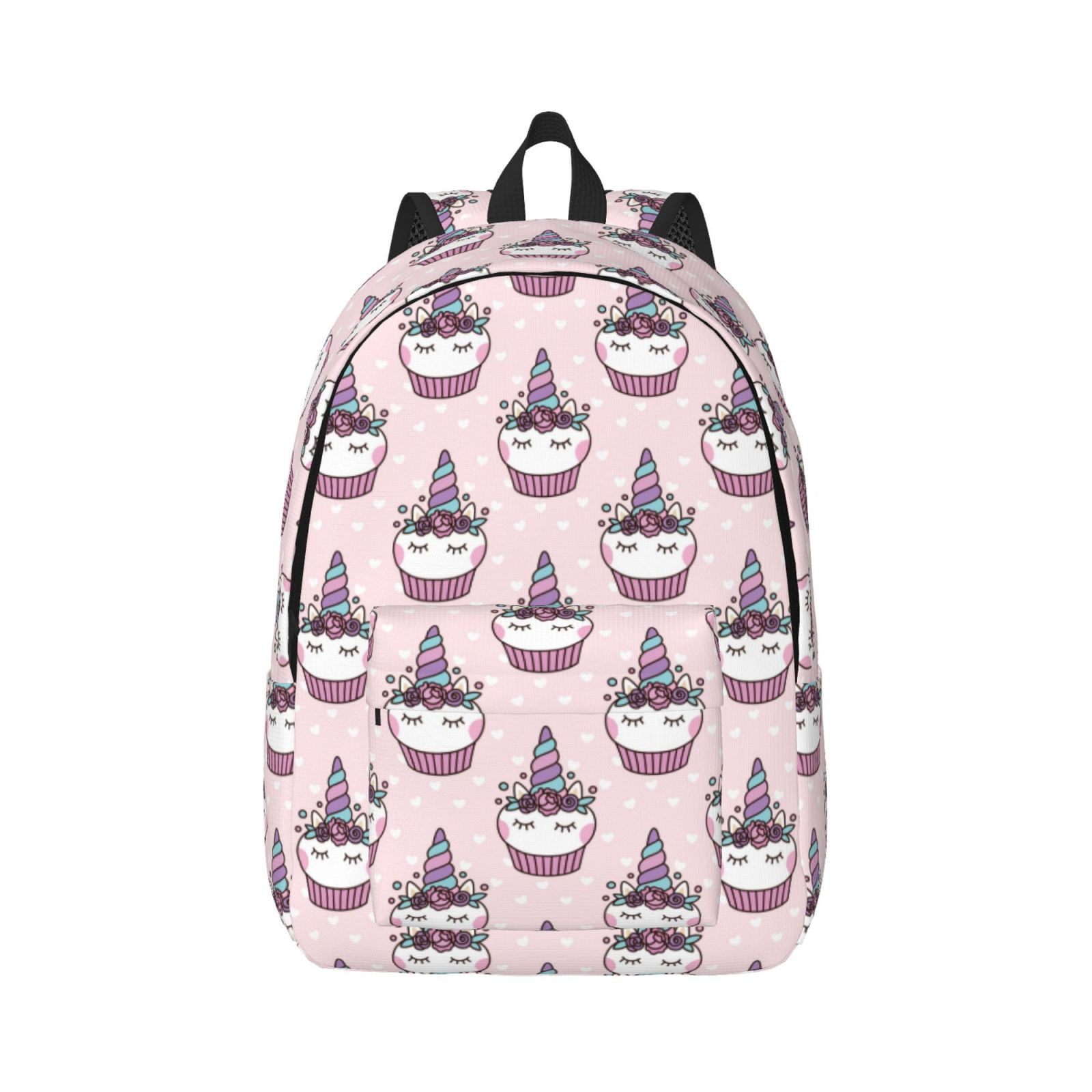 Bixox Cute Cupcake Printing Canvas Backpack Lightweight Casual Travel ...