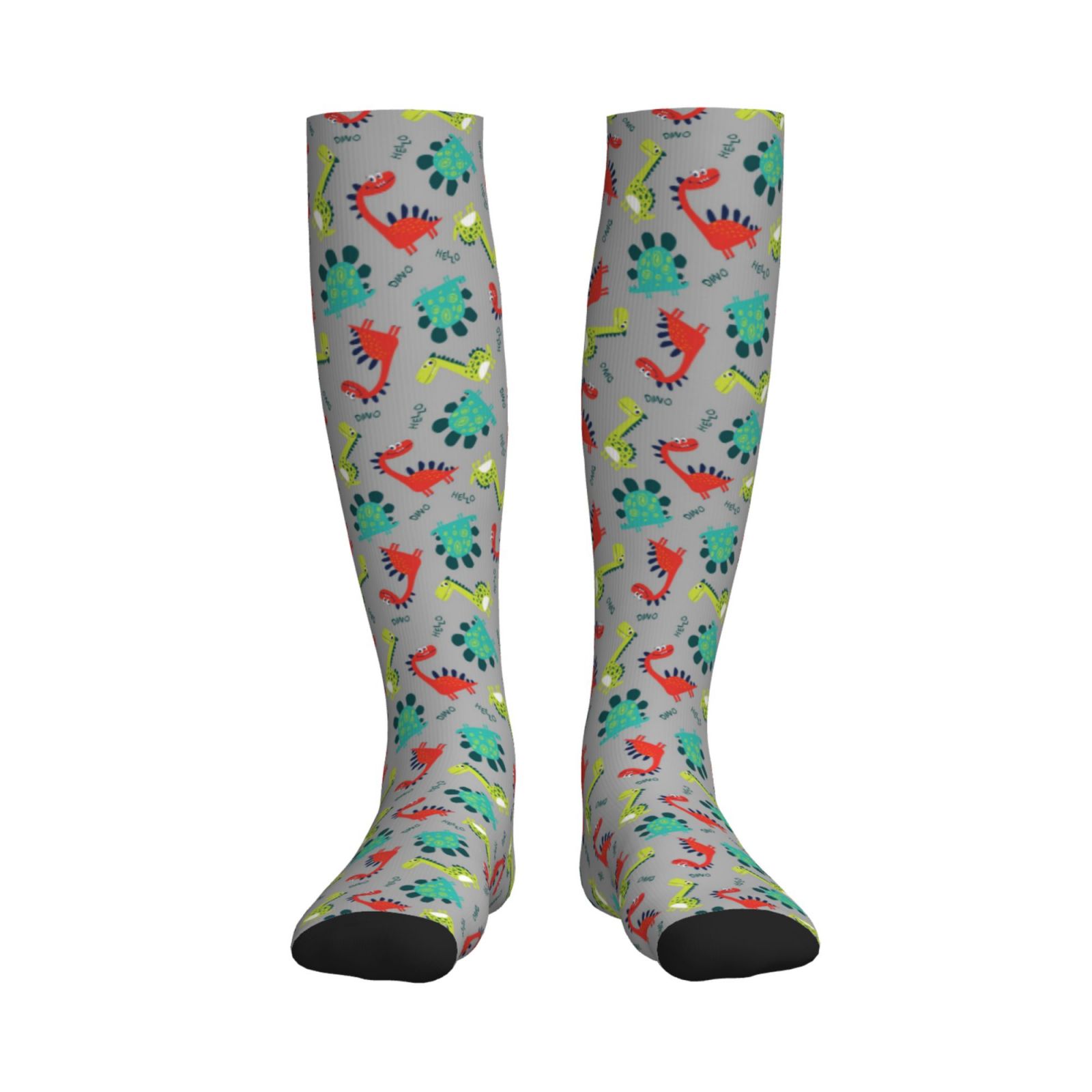 Bixox Cute Dinosaur Print Compression Socks,Compression Socks Women ...