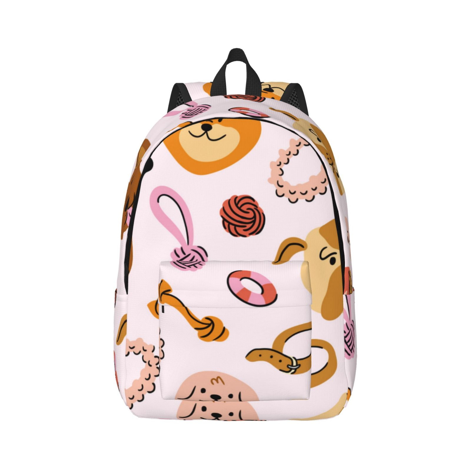 Bixox Cute Dog Printing Canvas Backpack Lightweight Casual Travel ...