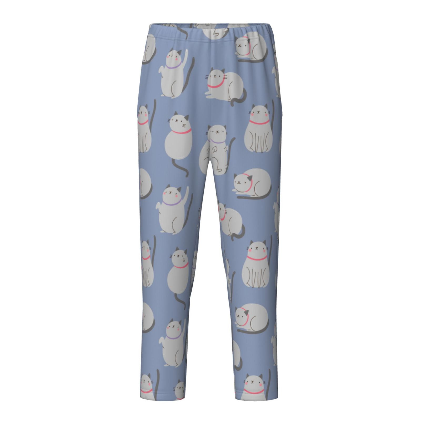 Bixox Cute Fat Cat Print Boys Pajama Pants Sleep Pants Soft Elastic ...