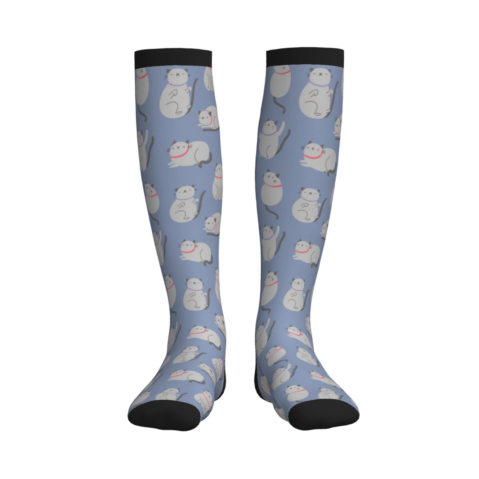 Bixox Cute Fat Cat Print Compression Socks,Compression Socks Women ...