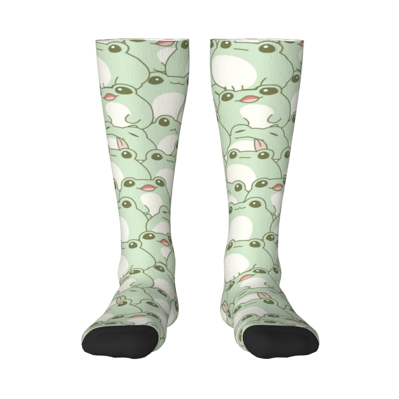 Bixox Cute Frog Patterned Men's and Women's Knee Socks High Socks ...
