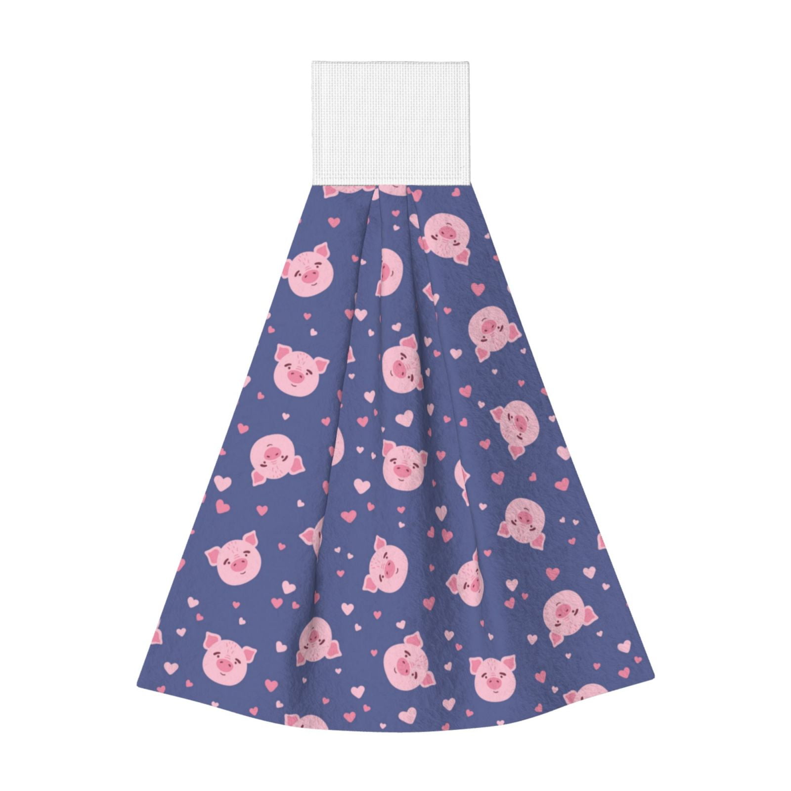 Bixox Cute Pig Print Hand Towels for Bathroom Kitchen Fingertip Towel ...