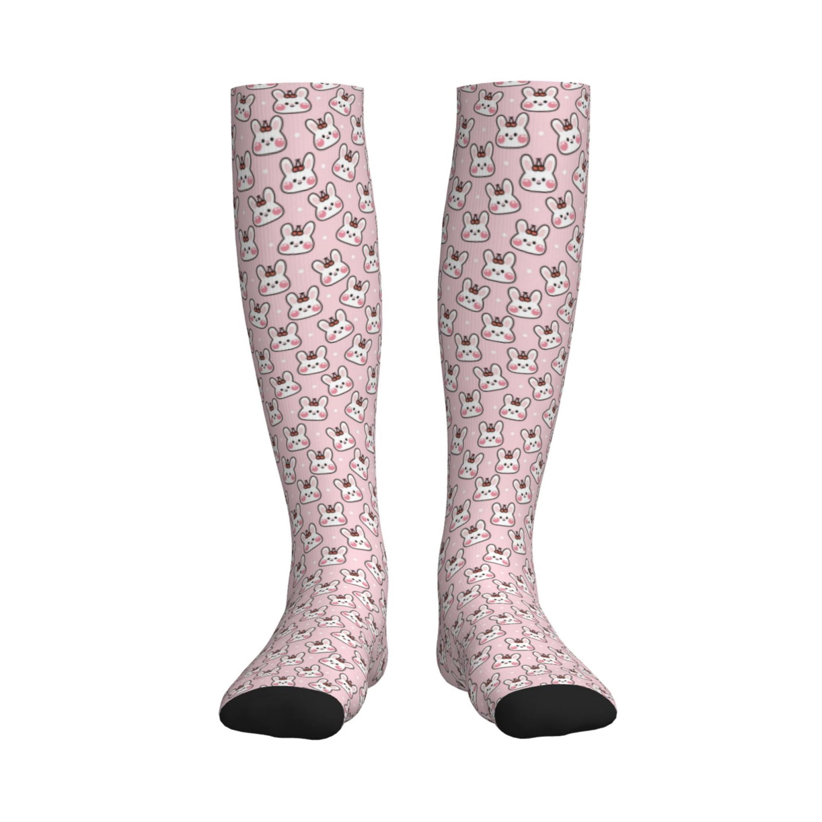 Bixox Cute Rabbit Print Compression Socks,Compression Socks Women & Men ...