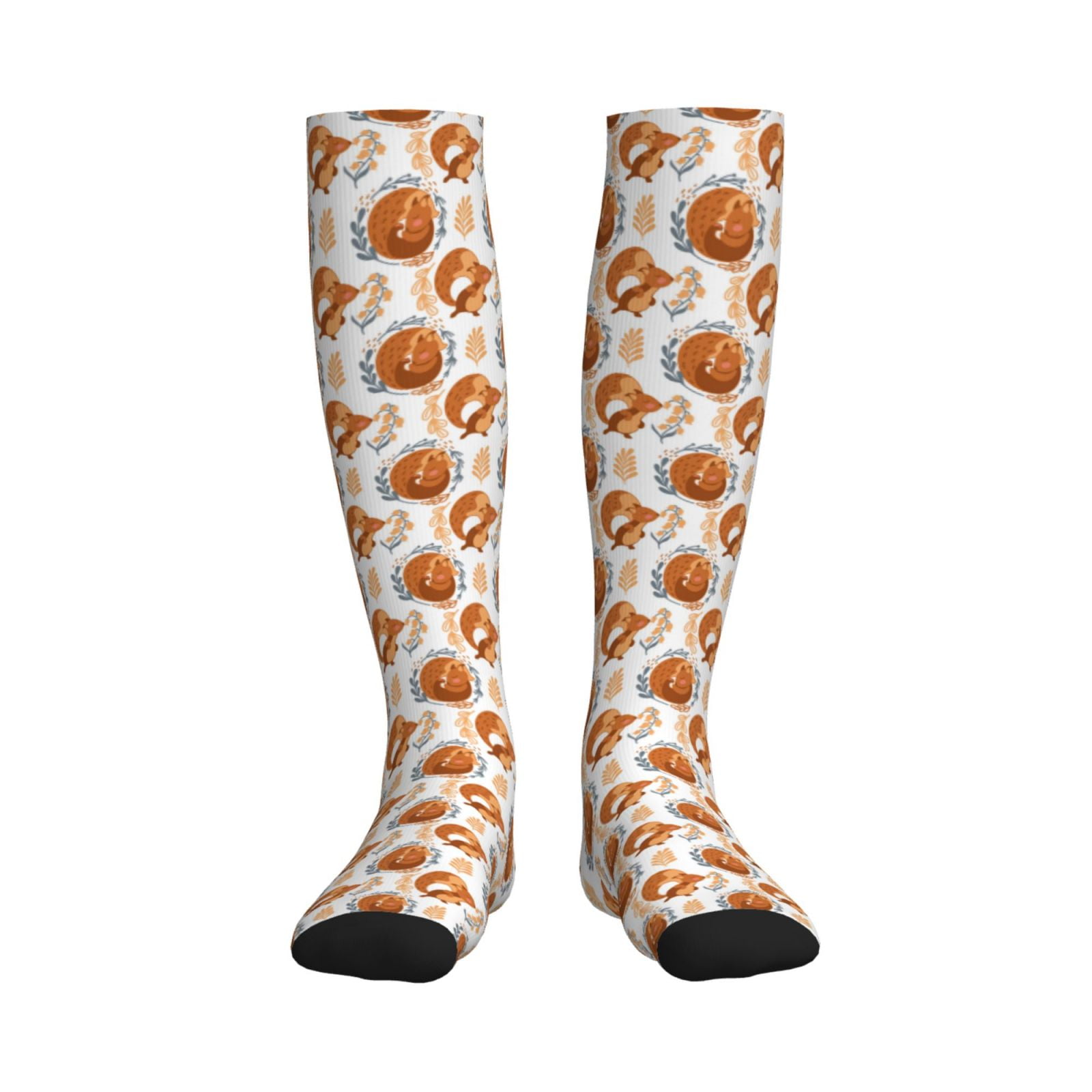 Bixox Cute Squirrel Print Compression Socks,Compression Socks Women ...