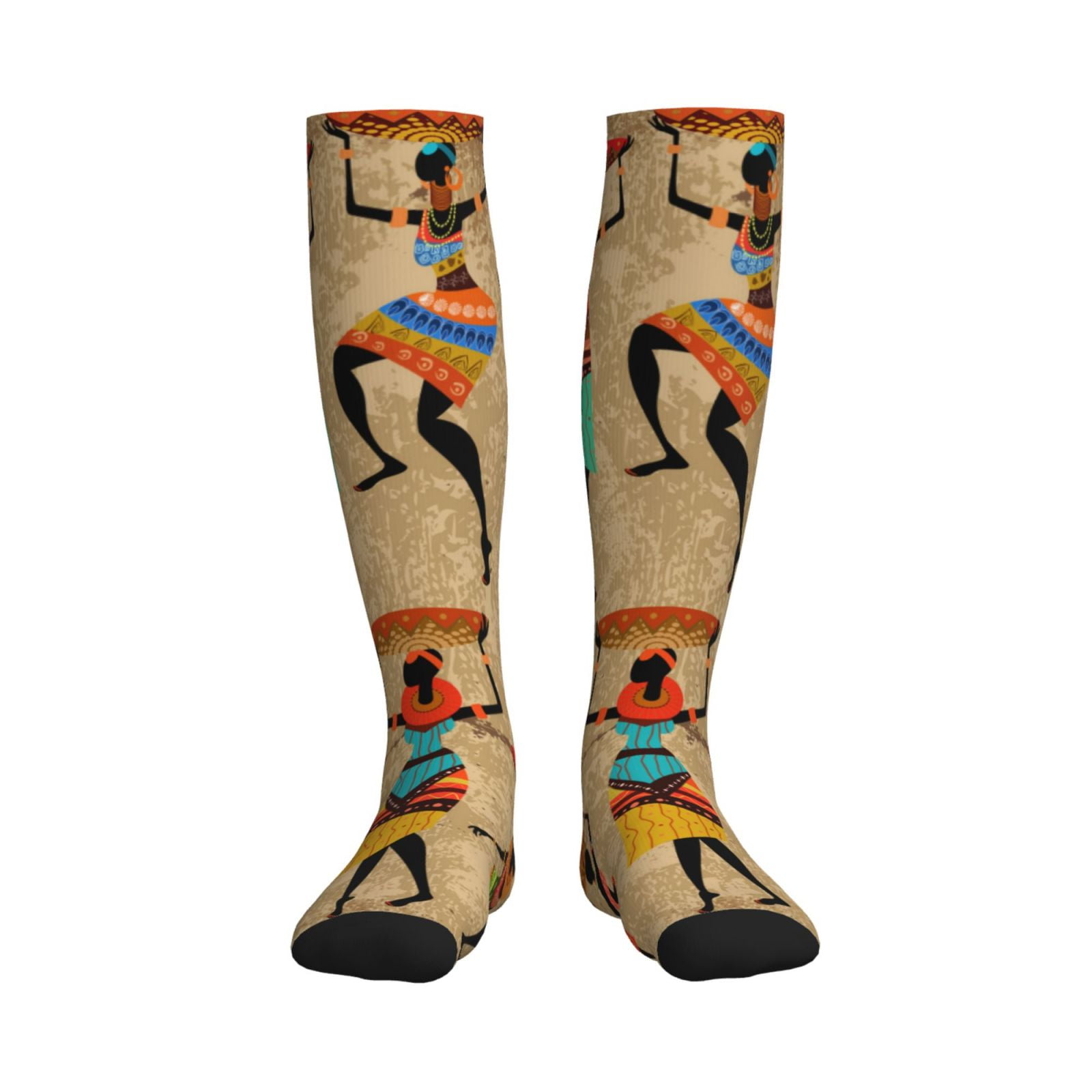 Bixox Dancing African Women Print Compression Socks,Compression Socks ...