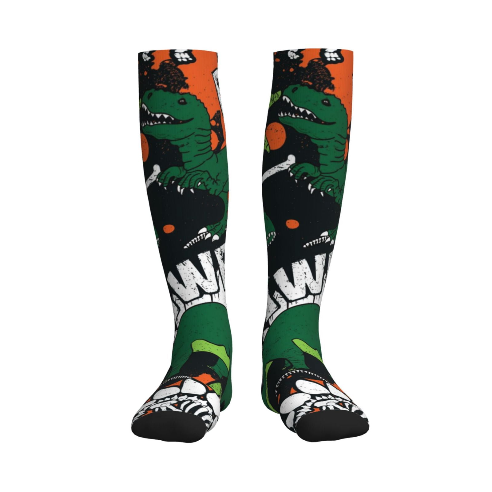 Bixox Dinosaur Skeleton Print Compression Socks,Compression Socks Women ...