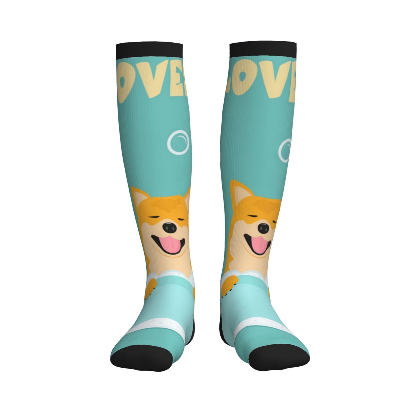 Bixox Dogs Loves Bath Print Compression Socks,Compression Socks Women ...