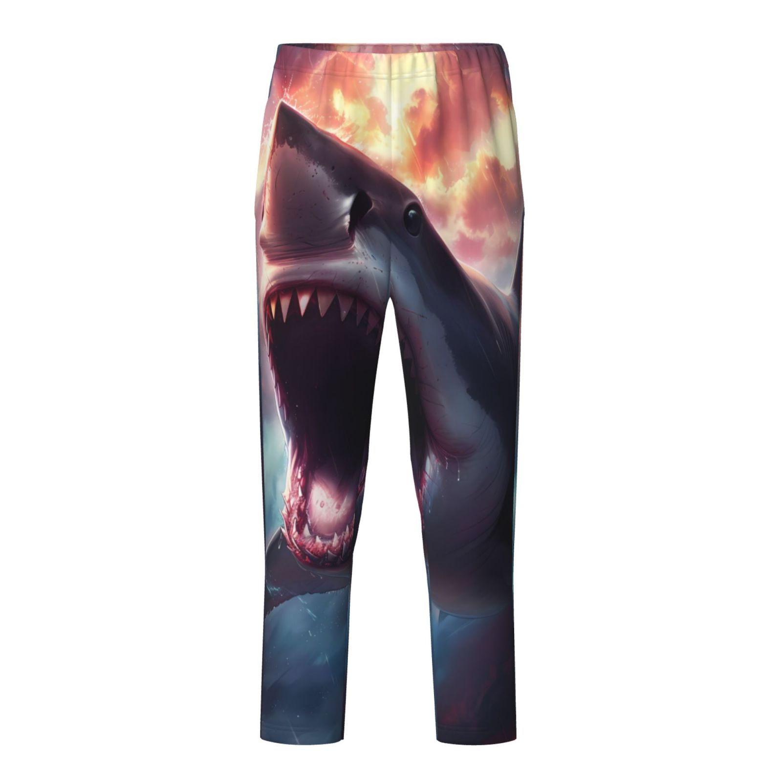 Bixox Dramatic Shark Attack Print Boys Pajama Pants Sleep Pants Soft ...