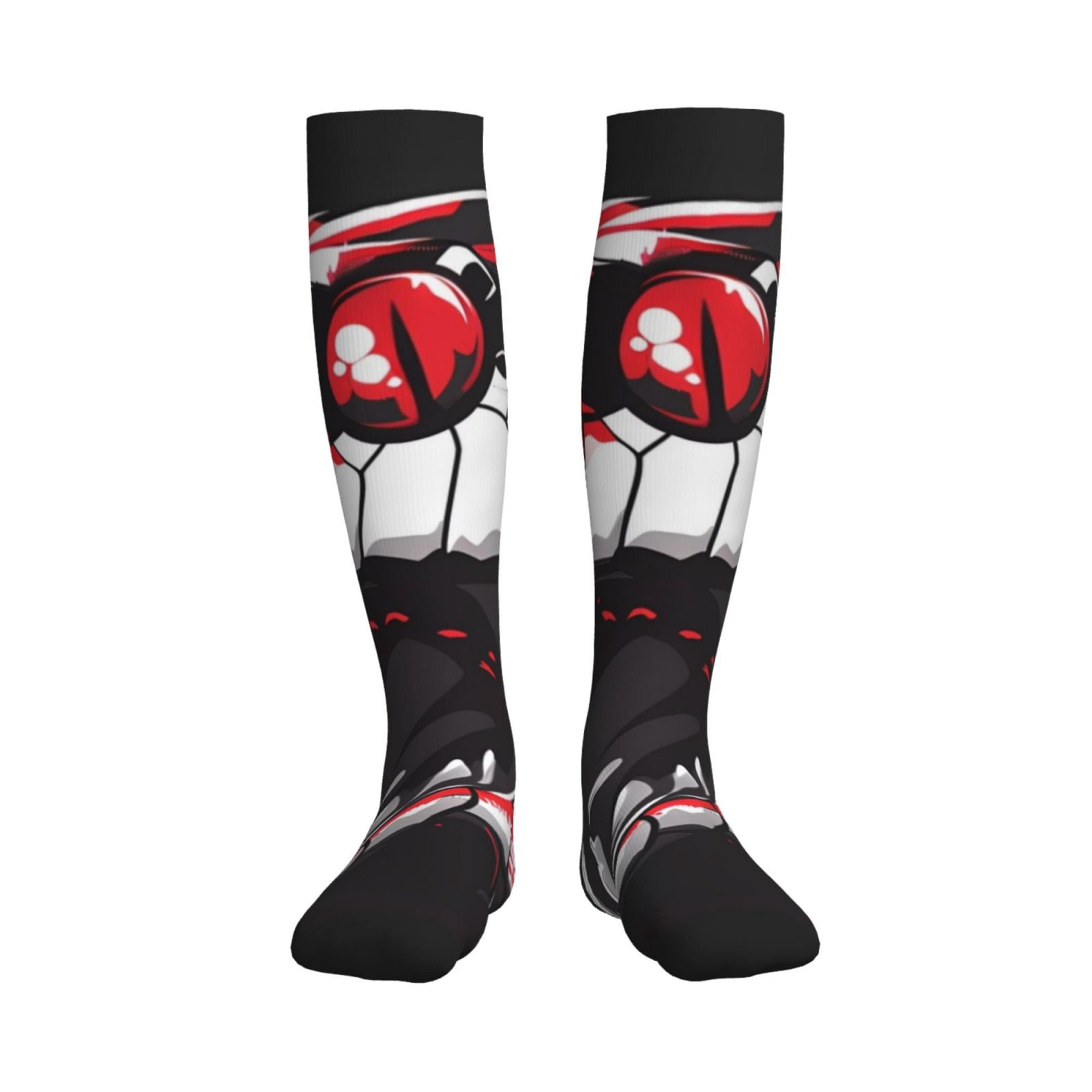 Bixox Fierce Red Viper Graphic Art Print Compression Socks,Compression ...