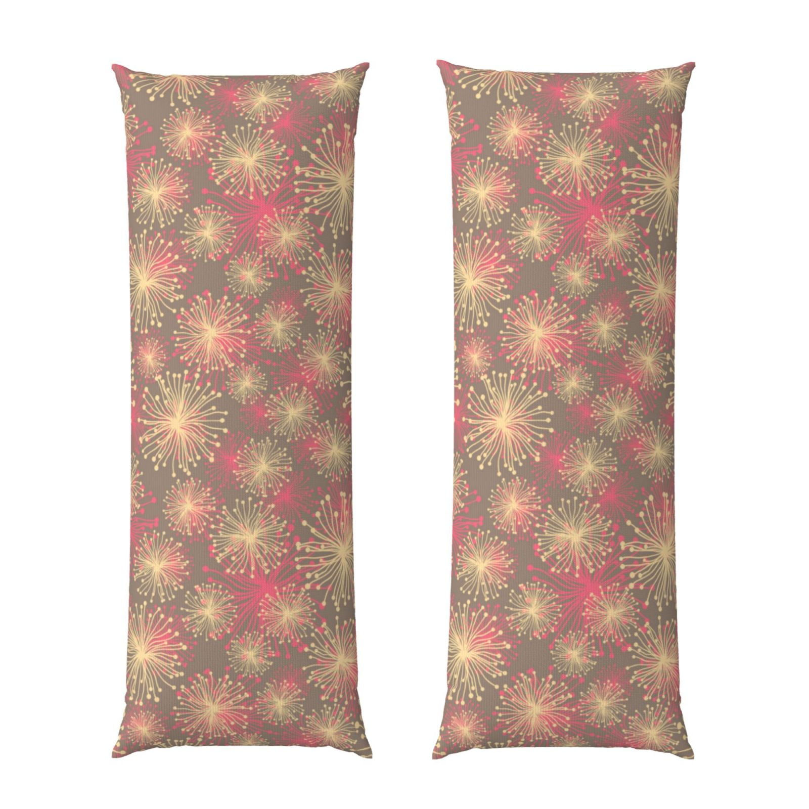 Bixox Fireworks1 Print Body Pillow Cover with Zipper Closure, Cozy ...