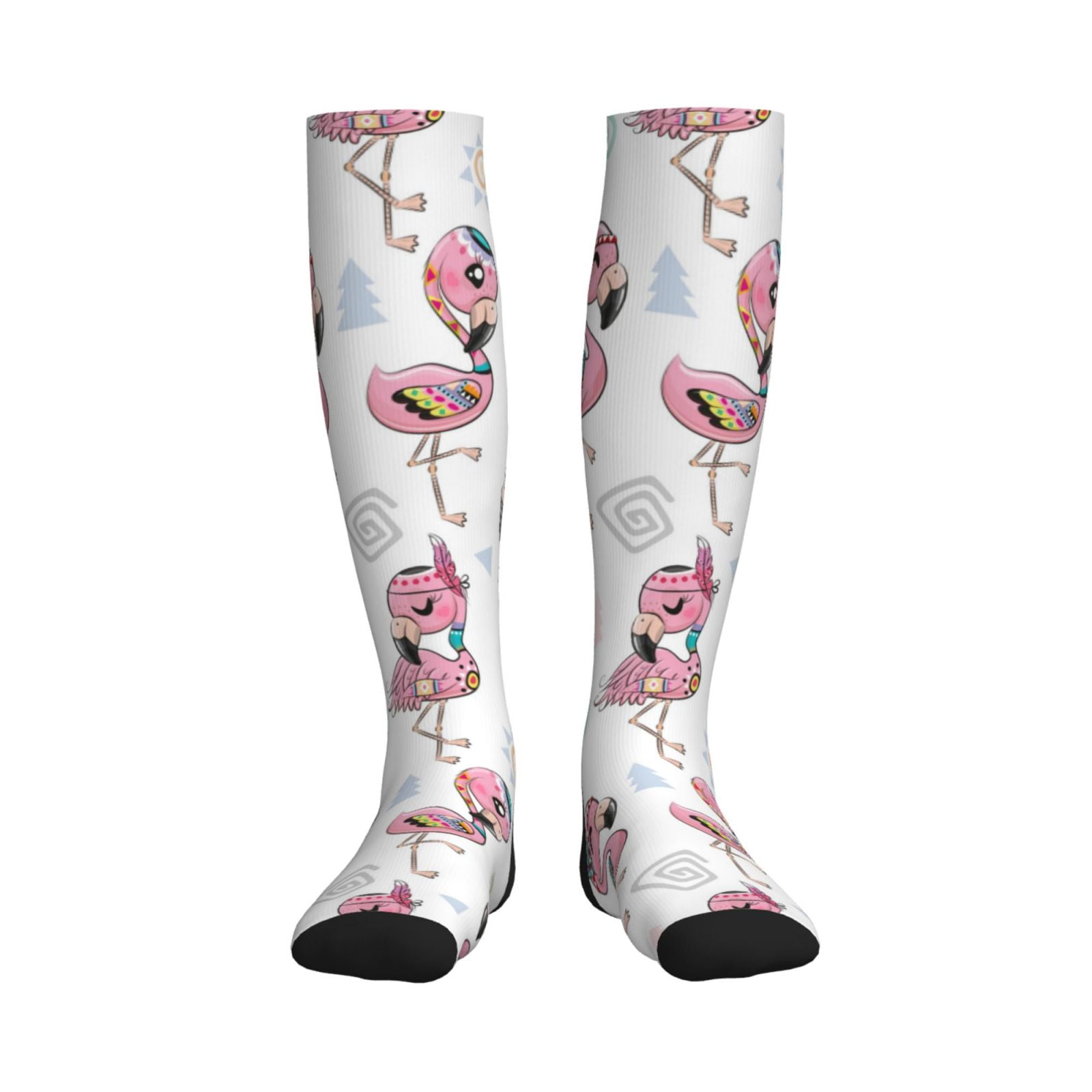 Bixox Flamingos Tribal Print Compression Socks,Compression Socks Women ...