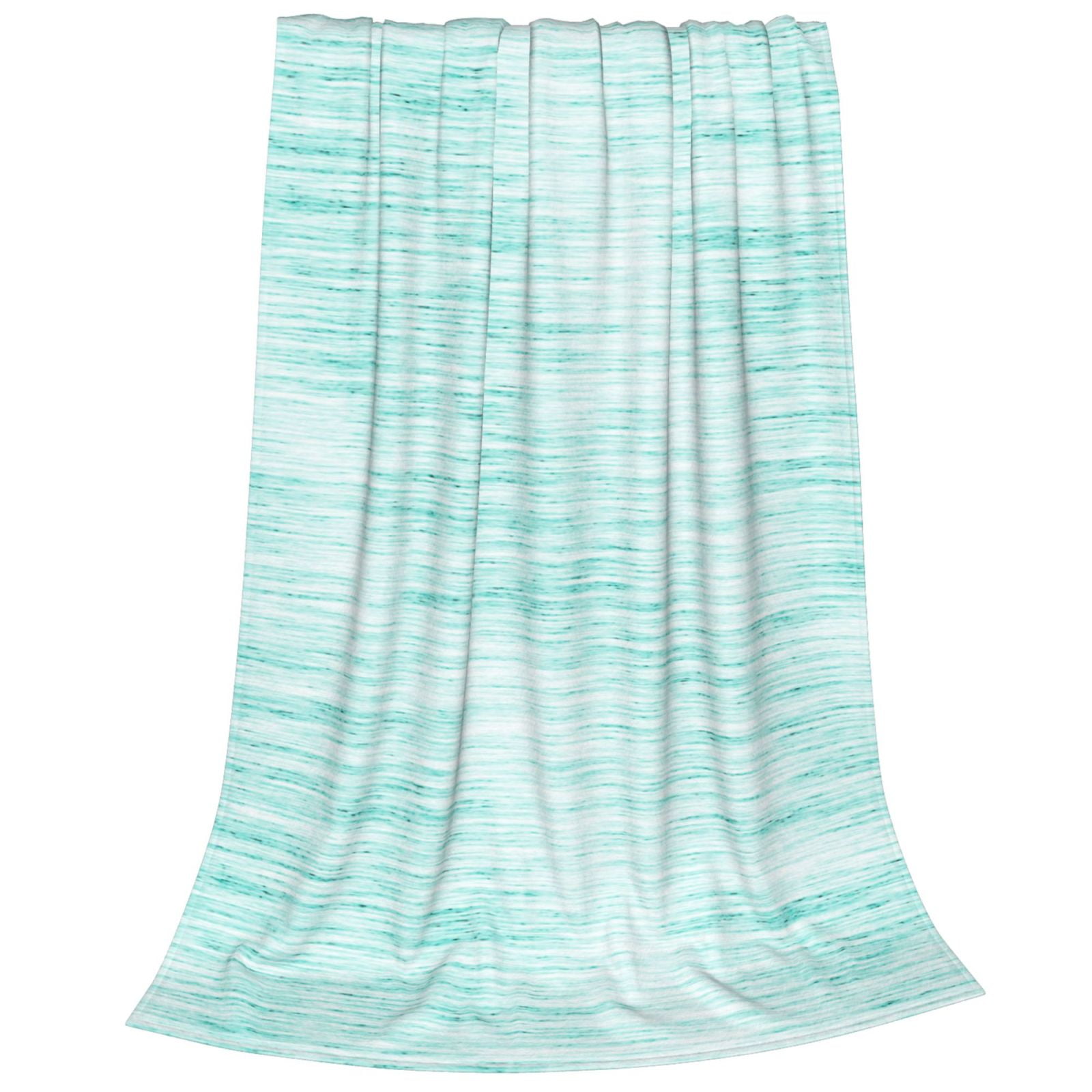 Bixox Fleece Blanket Blue Bright Pattern Super Soft Double-Sided ...