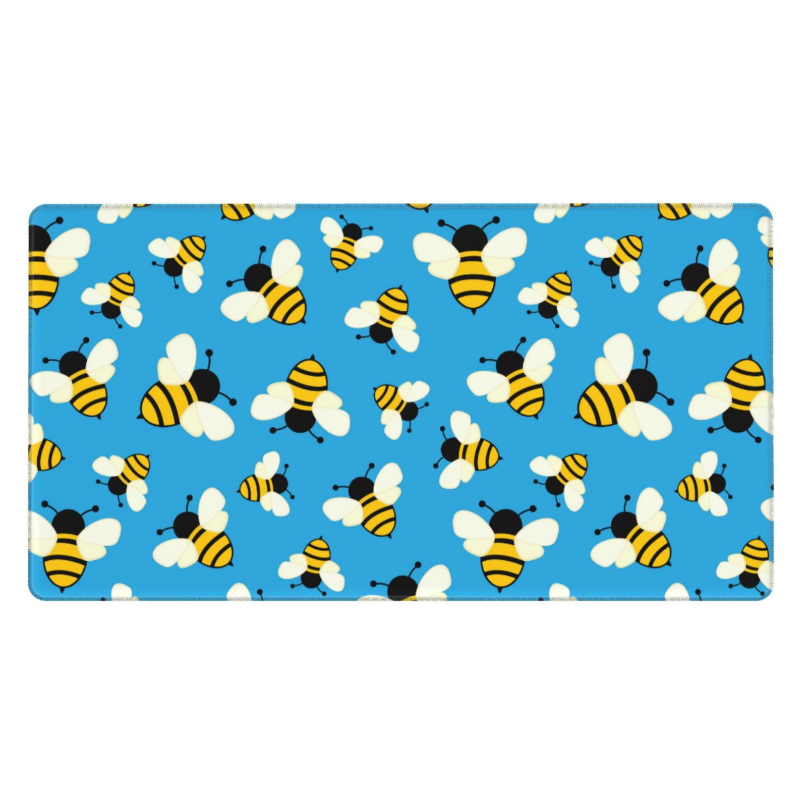 Bixox Flying Bees Pattern Gaming Mouse Pad with Stitched Edges ...