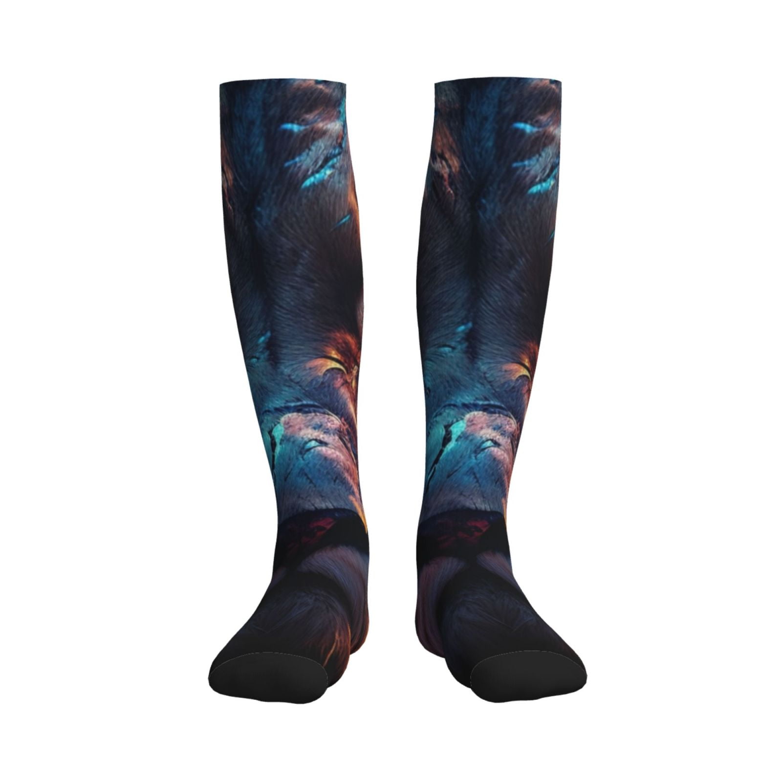 Bixox Forest Cool Lion Print Compression Socks,Compression Socks Women ...