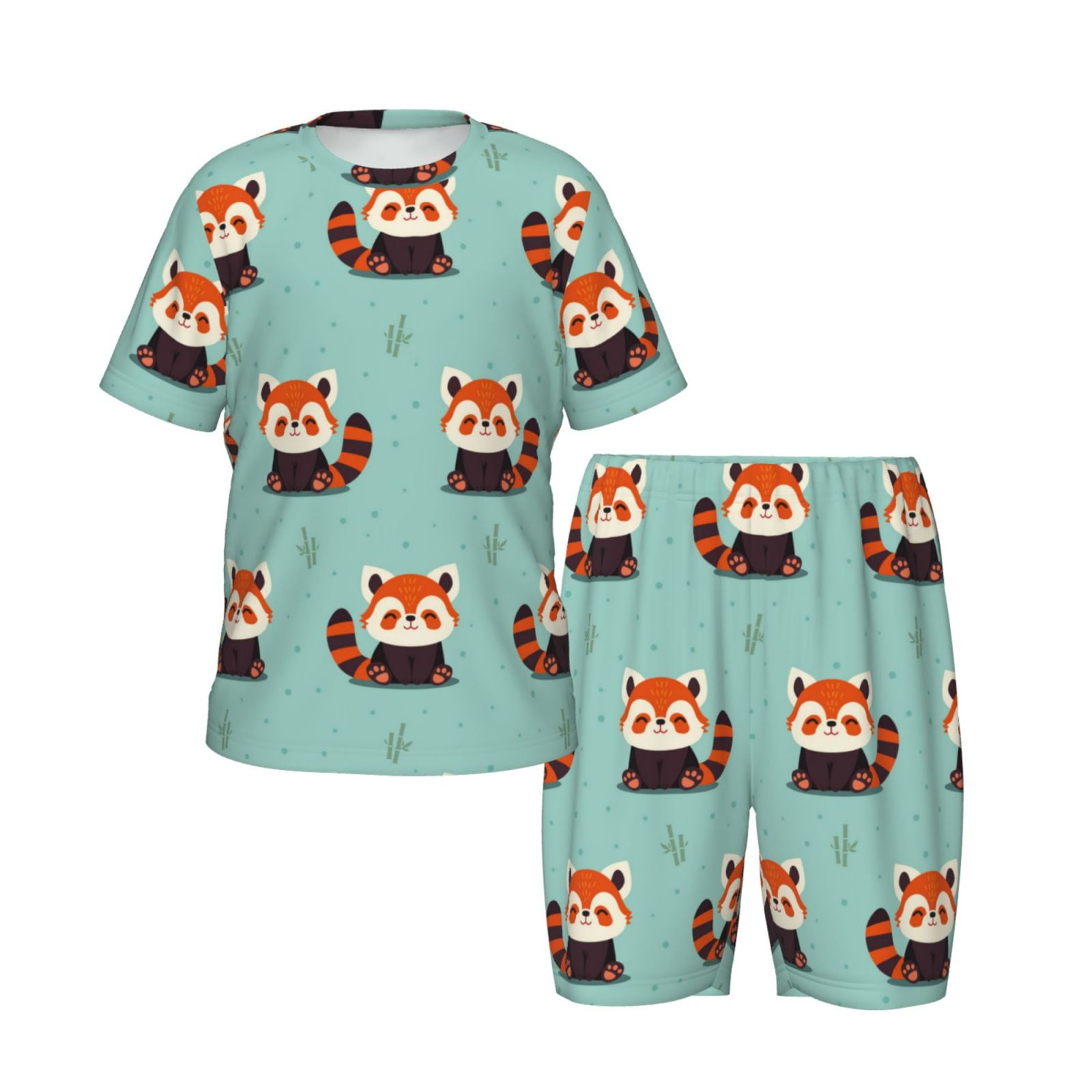 Bixox Fox Pattern children's Summer Short Sleeve Pajamas Set for Boys ...