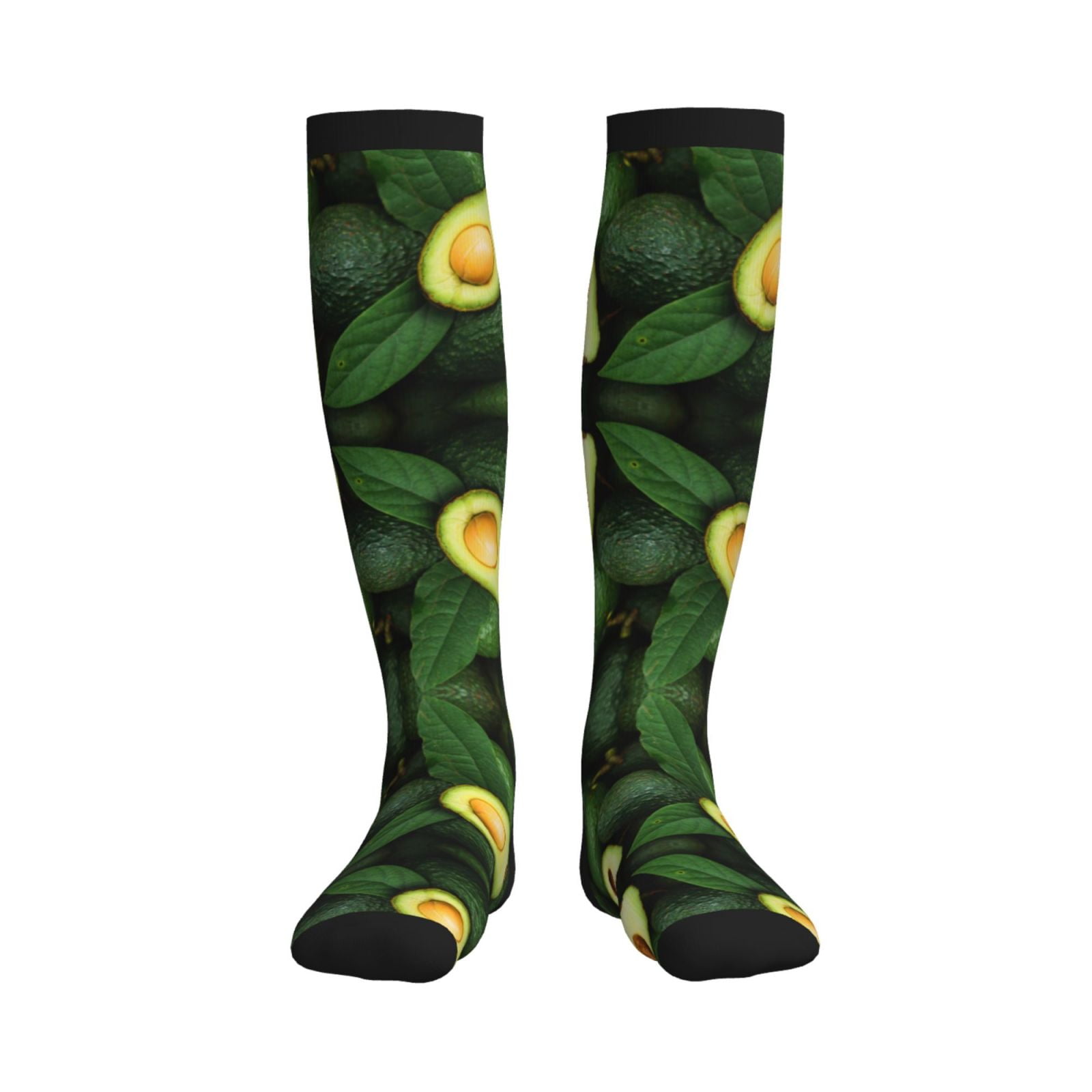 Bixox Fresh Avocados Print Compression Socks,Compression Socks Women ...
