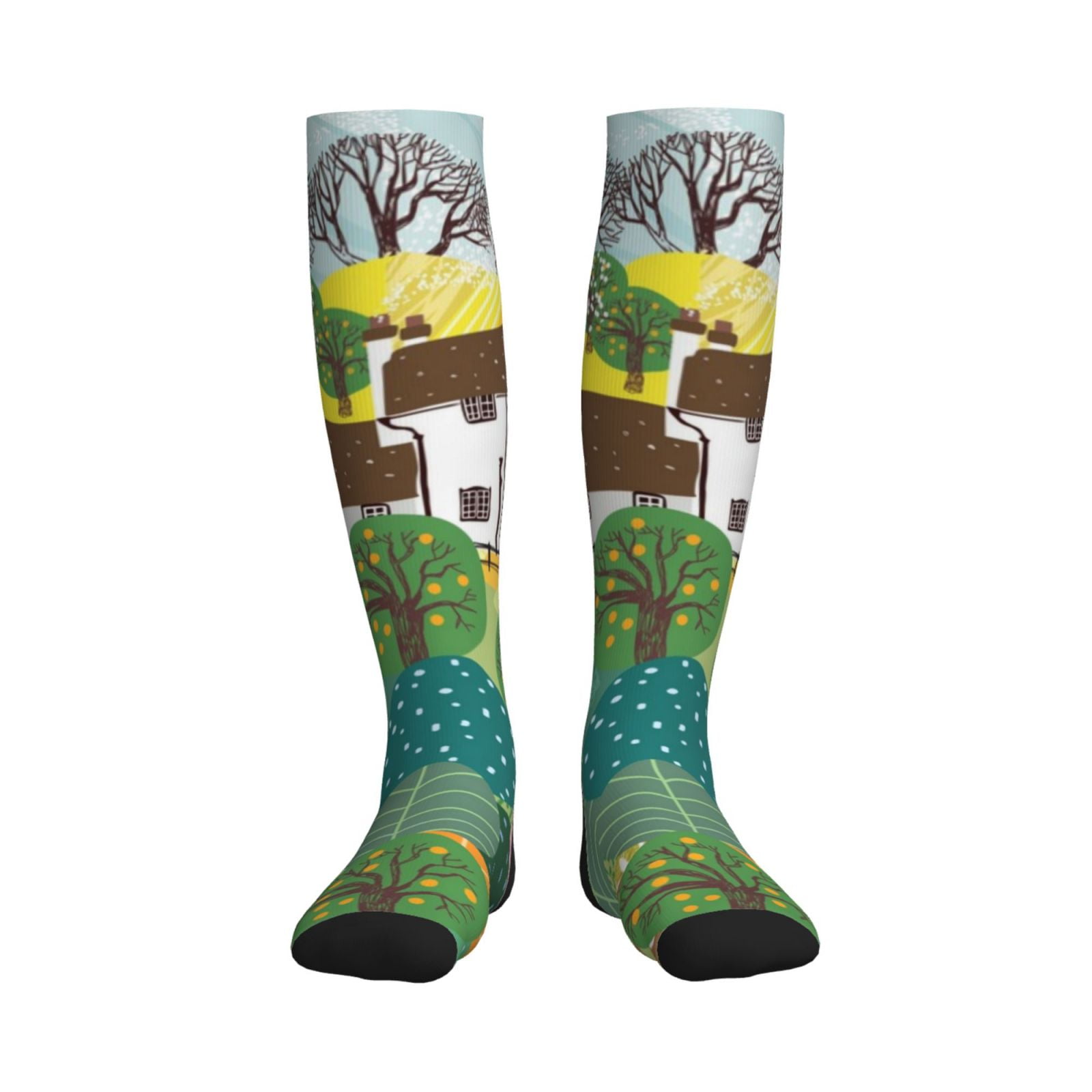Bixox Garden Farm Print Compression Socks,Compression Socks Women & Men ...