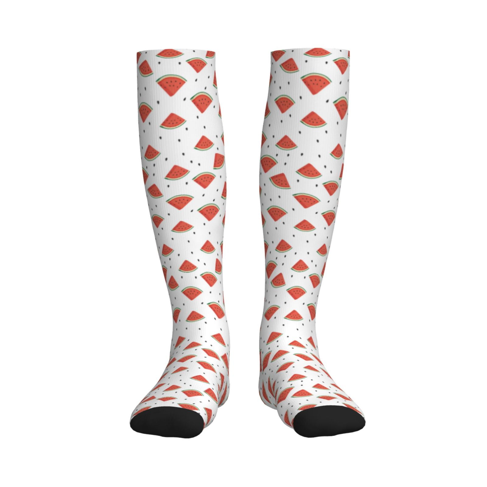 Bixox Hand Drawn Watermelon Print Compression Socks,Compression Socks ...