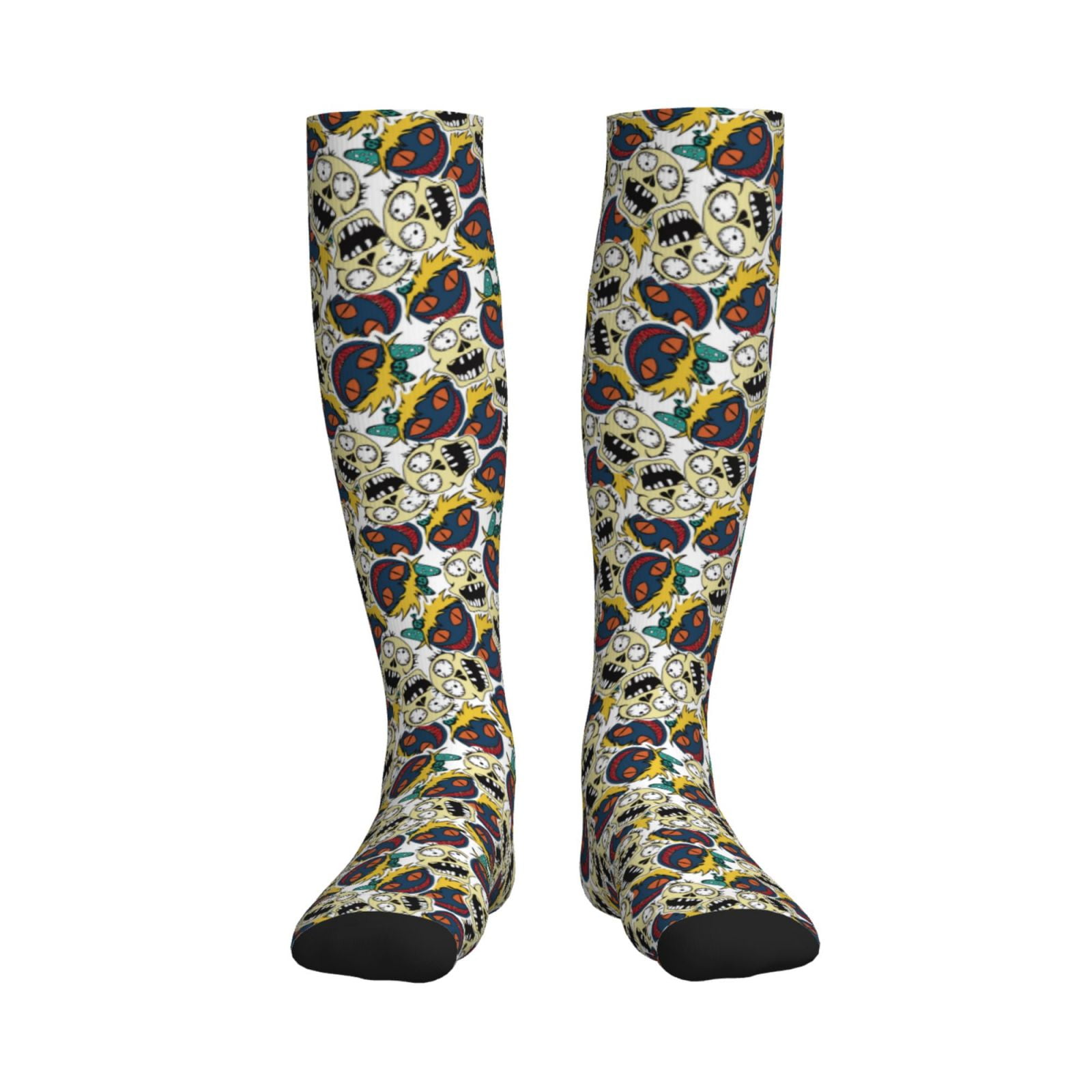 Bixox Happy Skeleton Print Compression Socks,Compression Socks Women ...