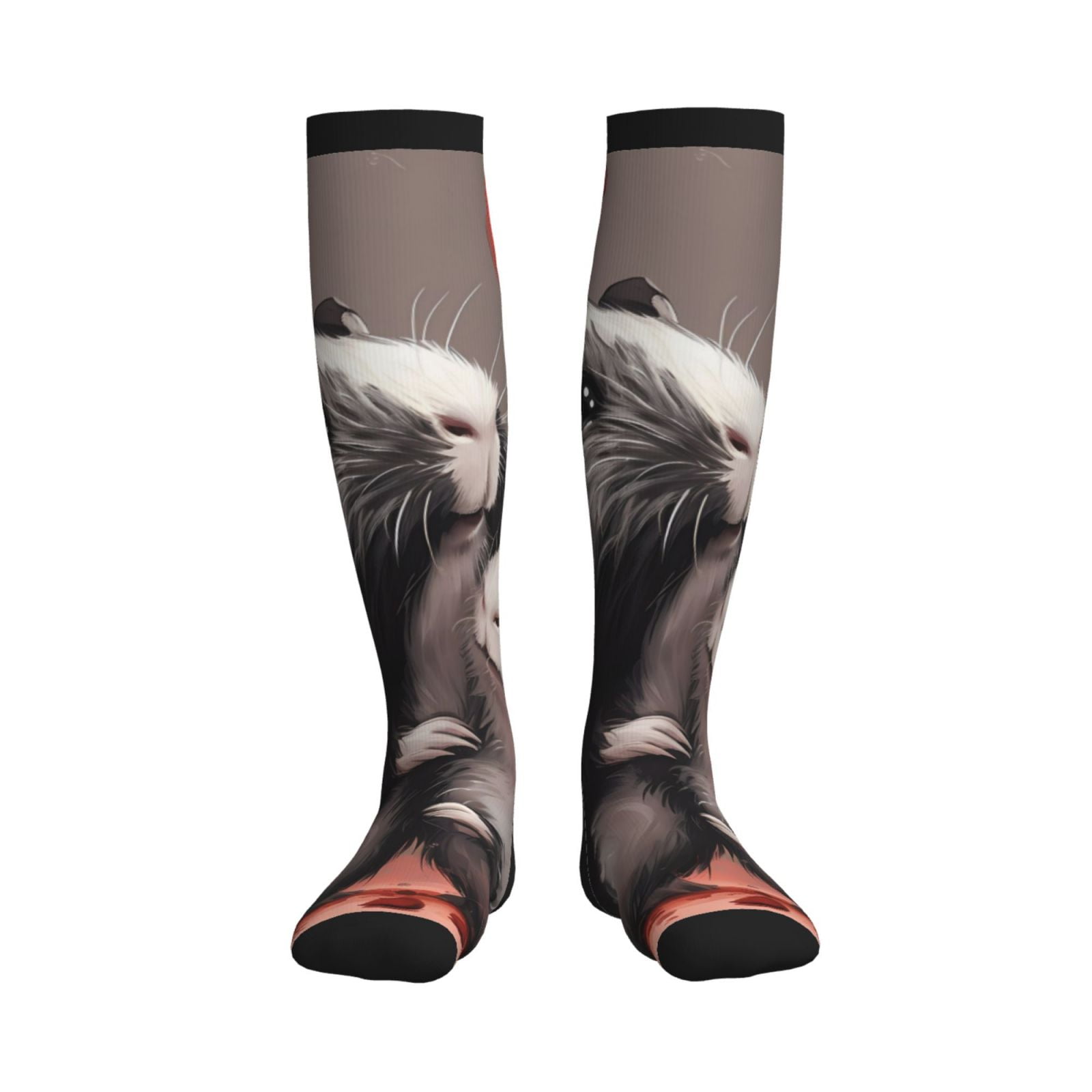 Bixox Heart Guinea Pig Couple Print Compression Socks,Compression Socks ...