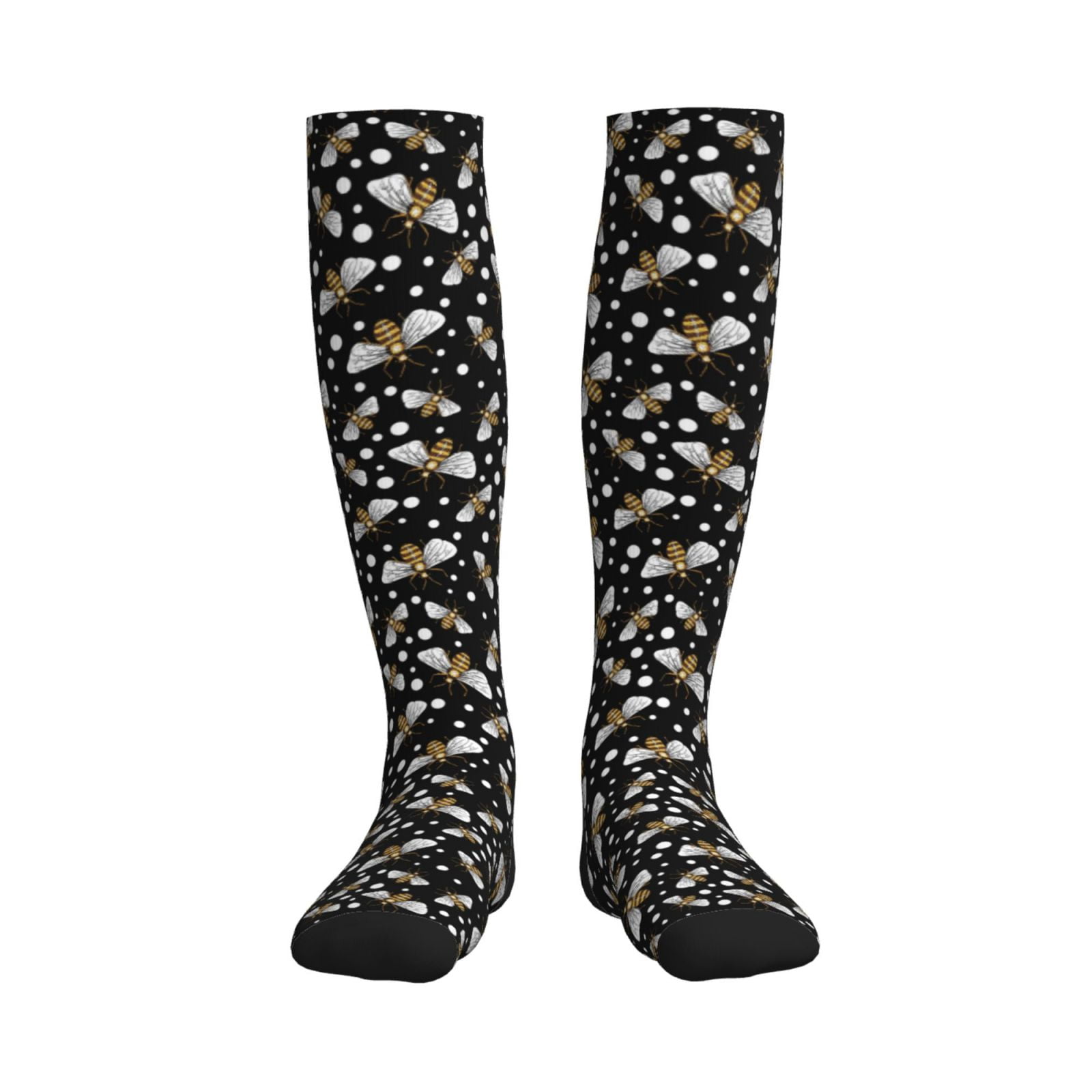 Bixox Honey Bees at Night Print Compression Socks,Compression Socks ...